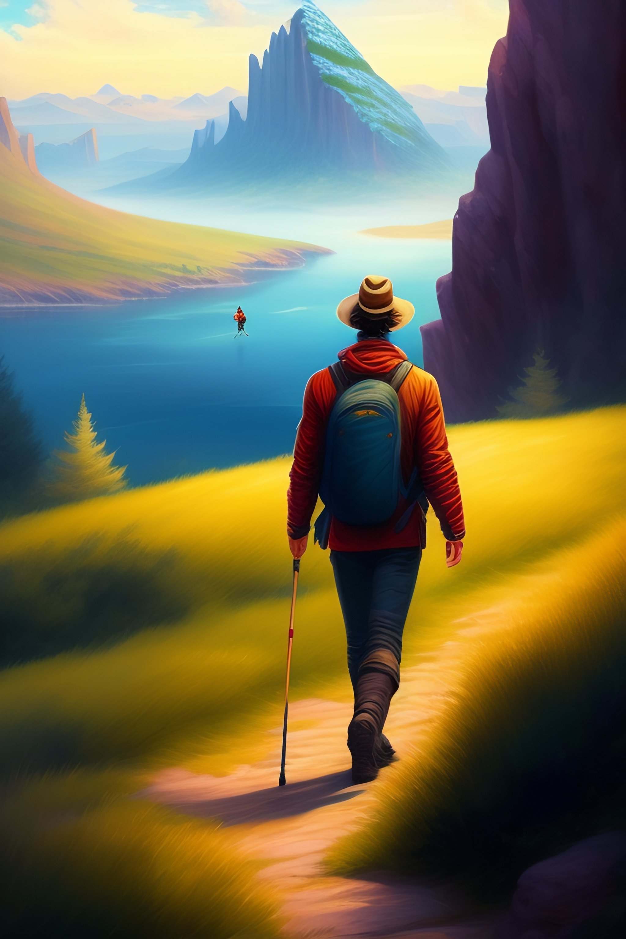 Lexica - Illustration of the The Fool tarot card. It includes a happy ...