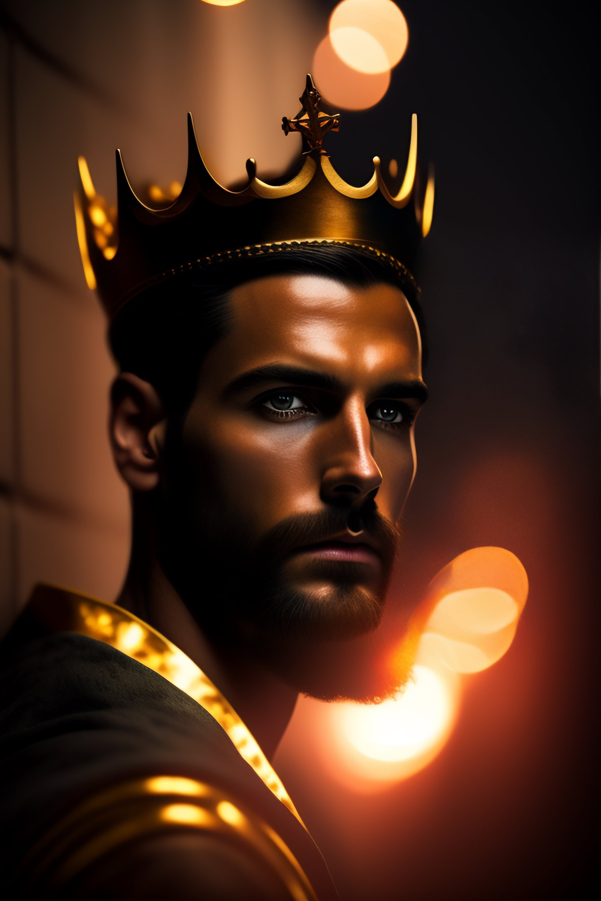 Lexica - Jesus, king, crown of thorns, realistic photography, shining ...
