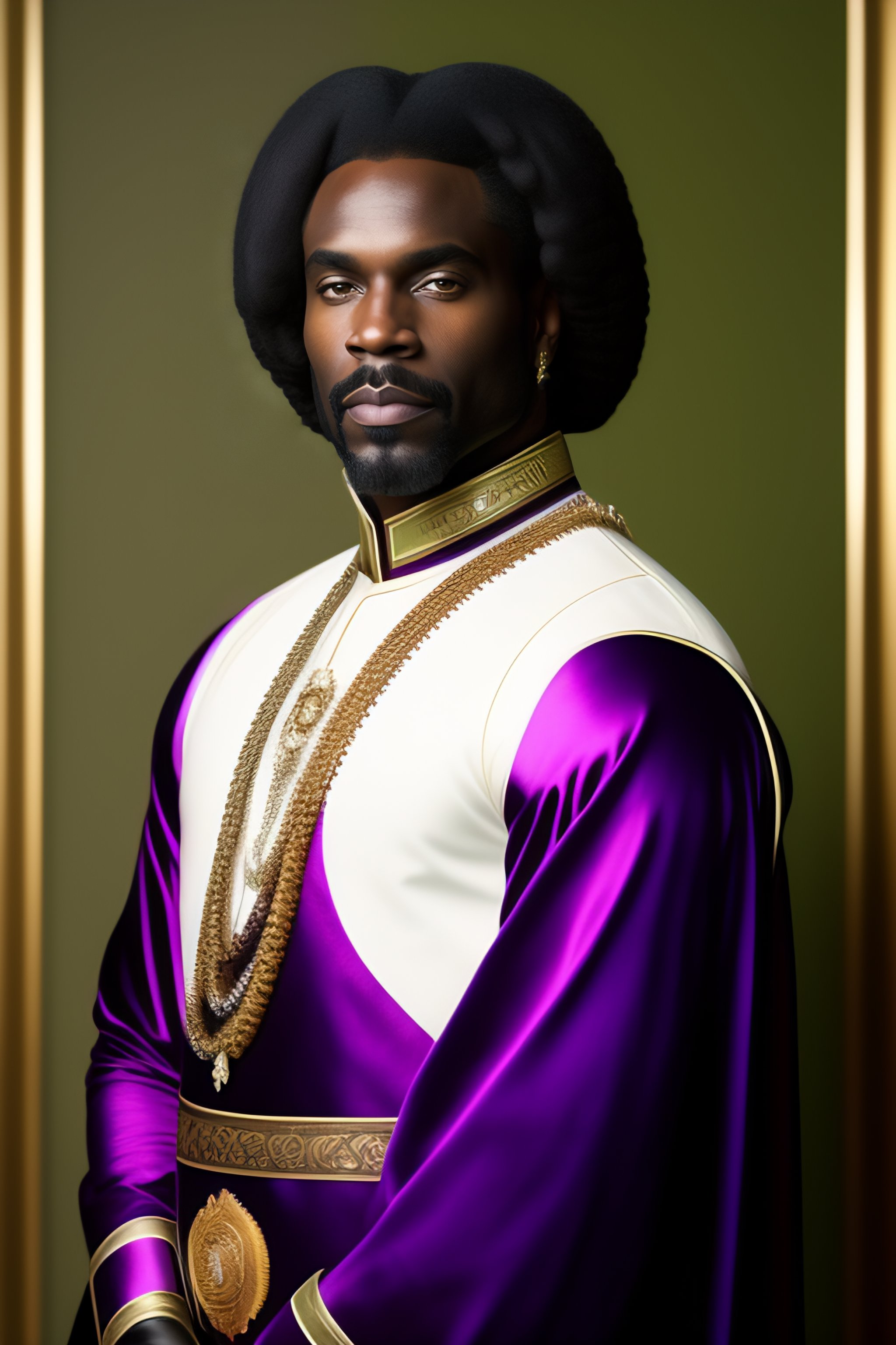 Lexica - A portrait photo of a deep black man with brown green eyes ...