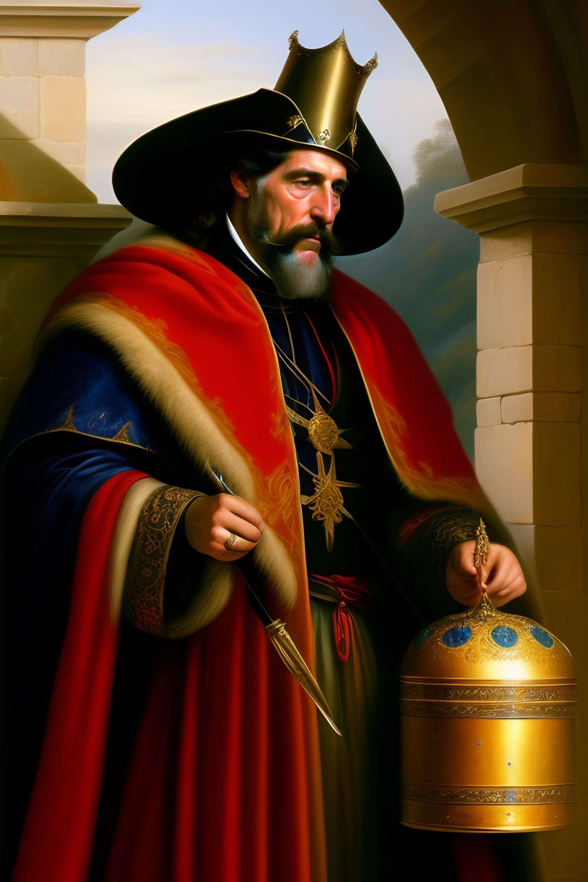 Lexica - A medieval magician wearing a turbant