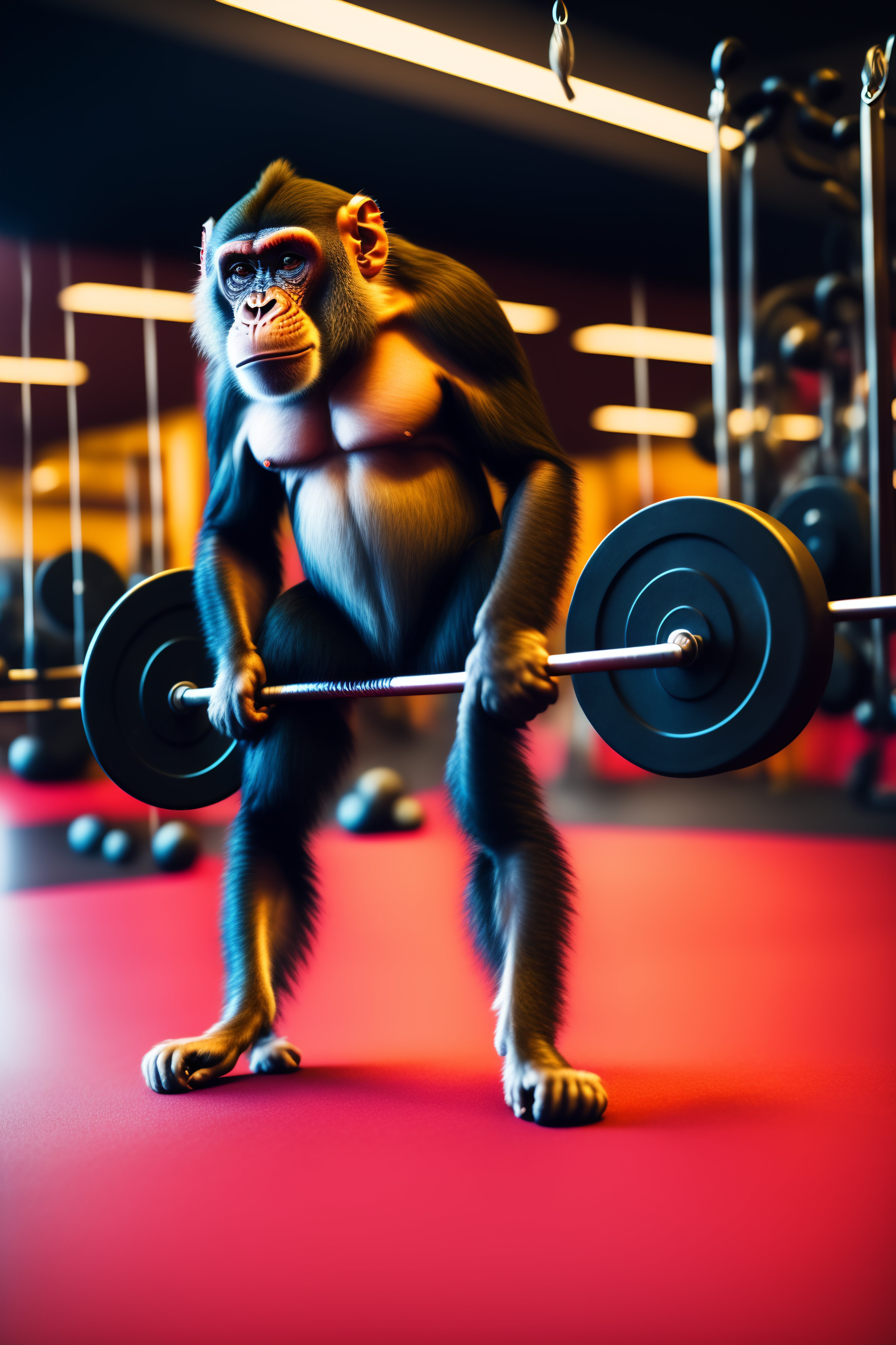 Lexica - Monkey at gym