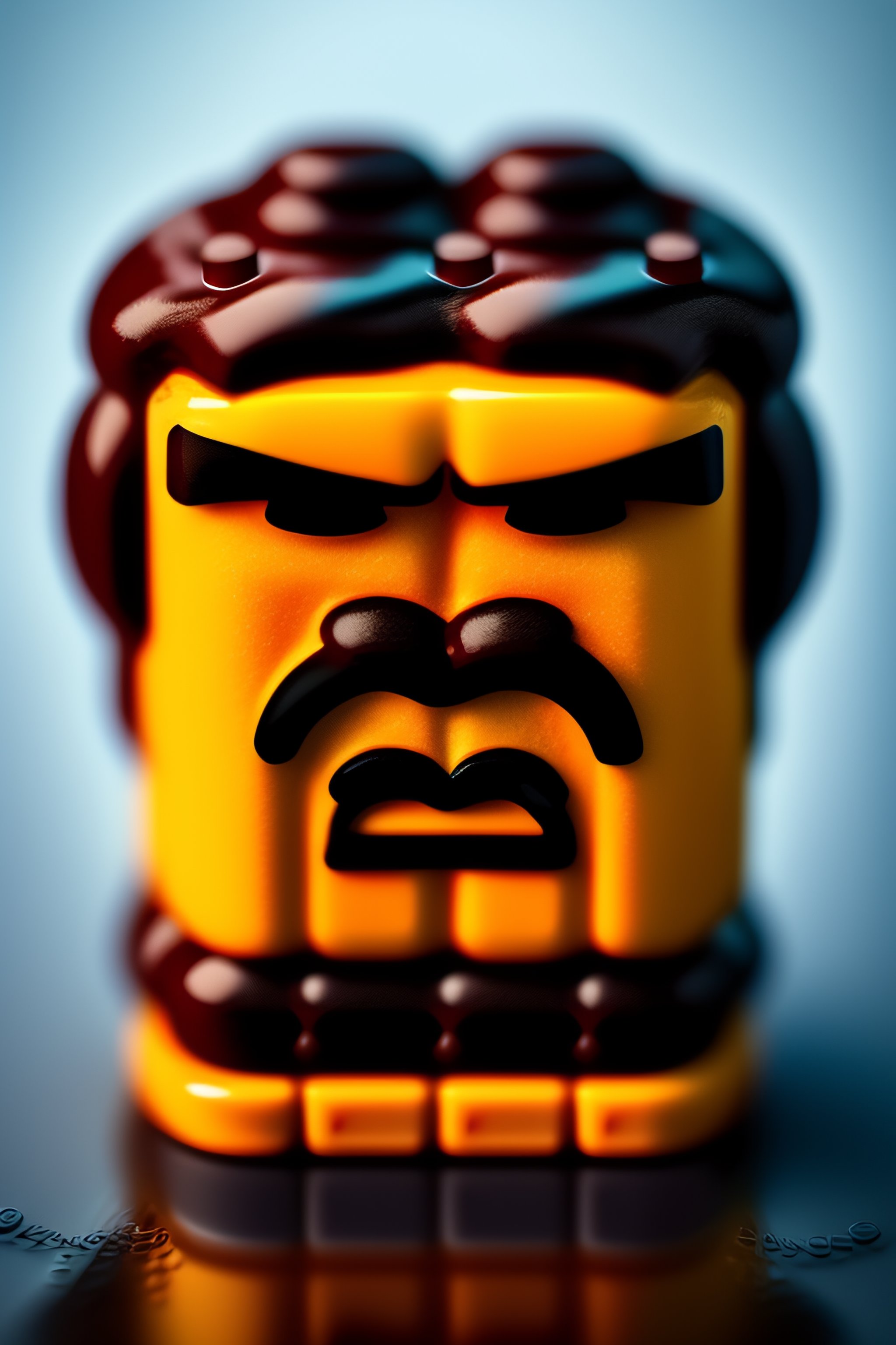 Lexica - Angry lego figure face