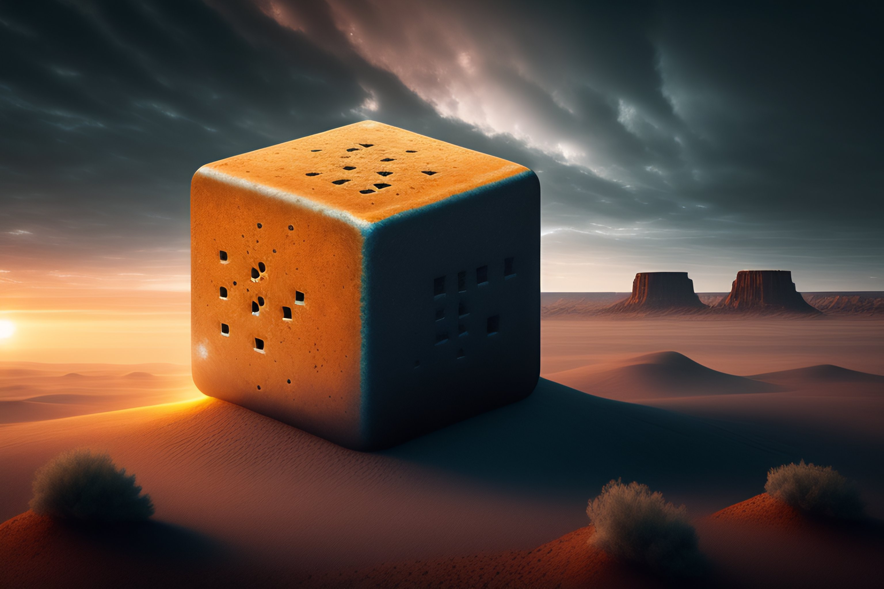 Lexica - Photograph of ancient cube with strange markings etched onto ...