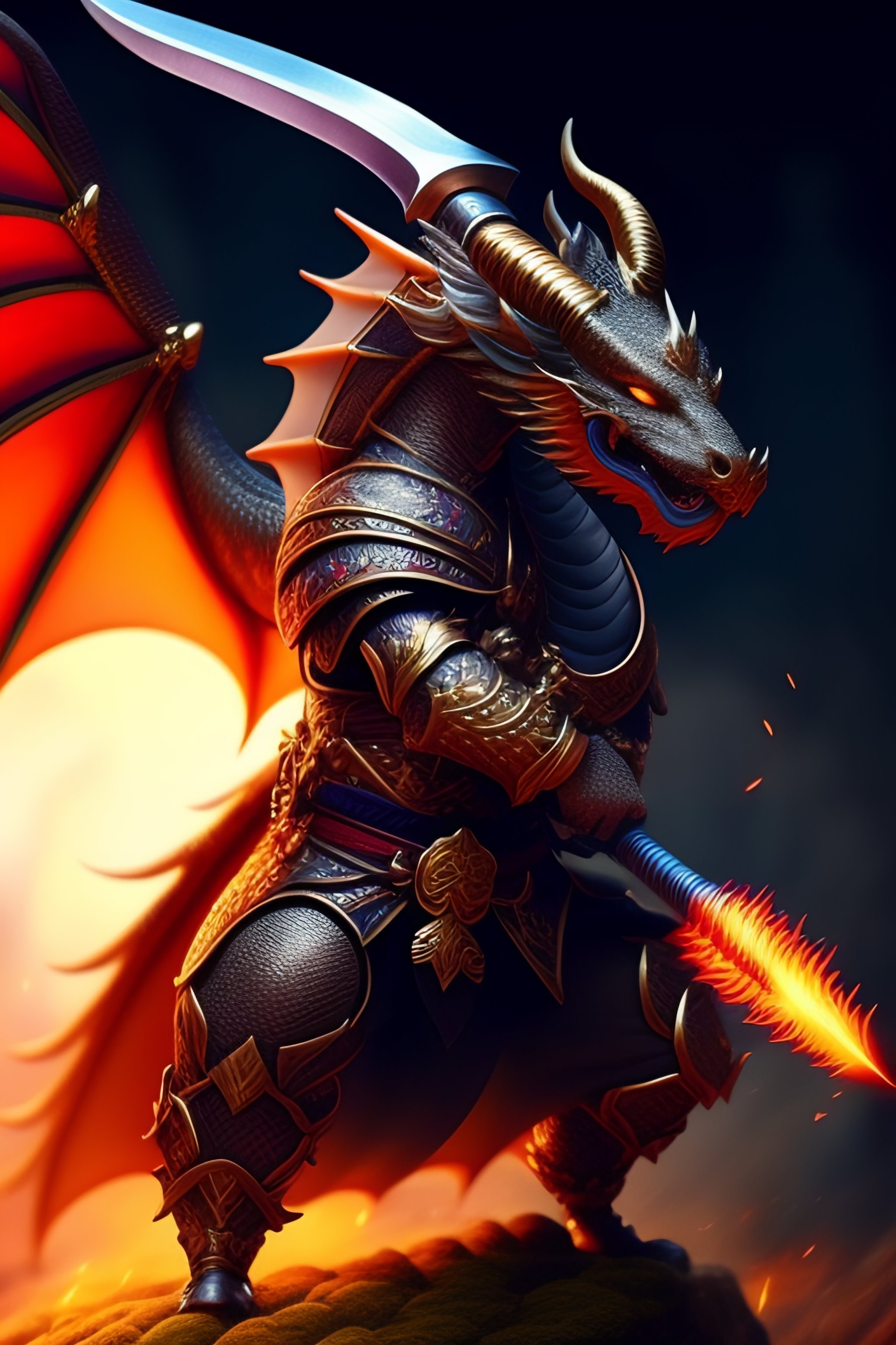 Anthro Dragon Warrior