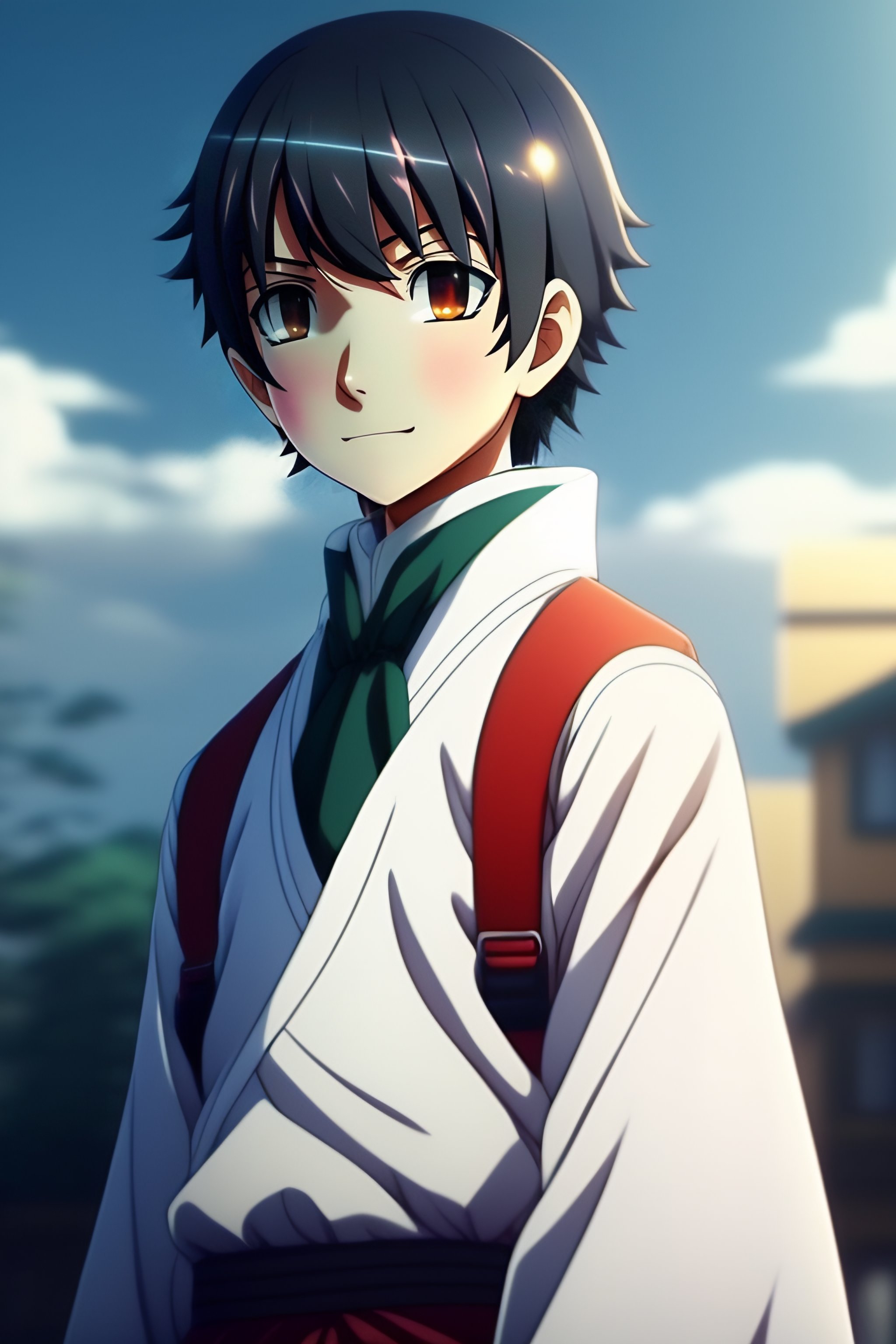 Lexica - Picture of young Sensei from anime wearing school uniform with ...