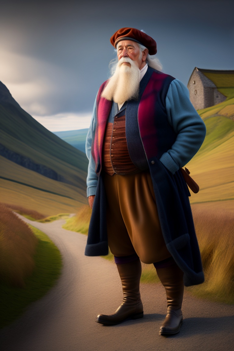 Lexica - An ultrarealistic photo of an old village mayor, with a little ...
