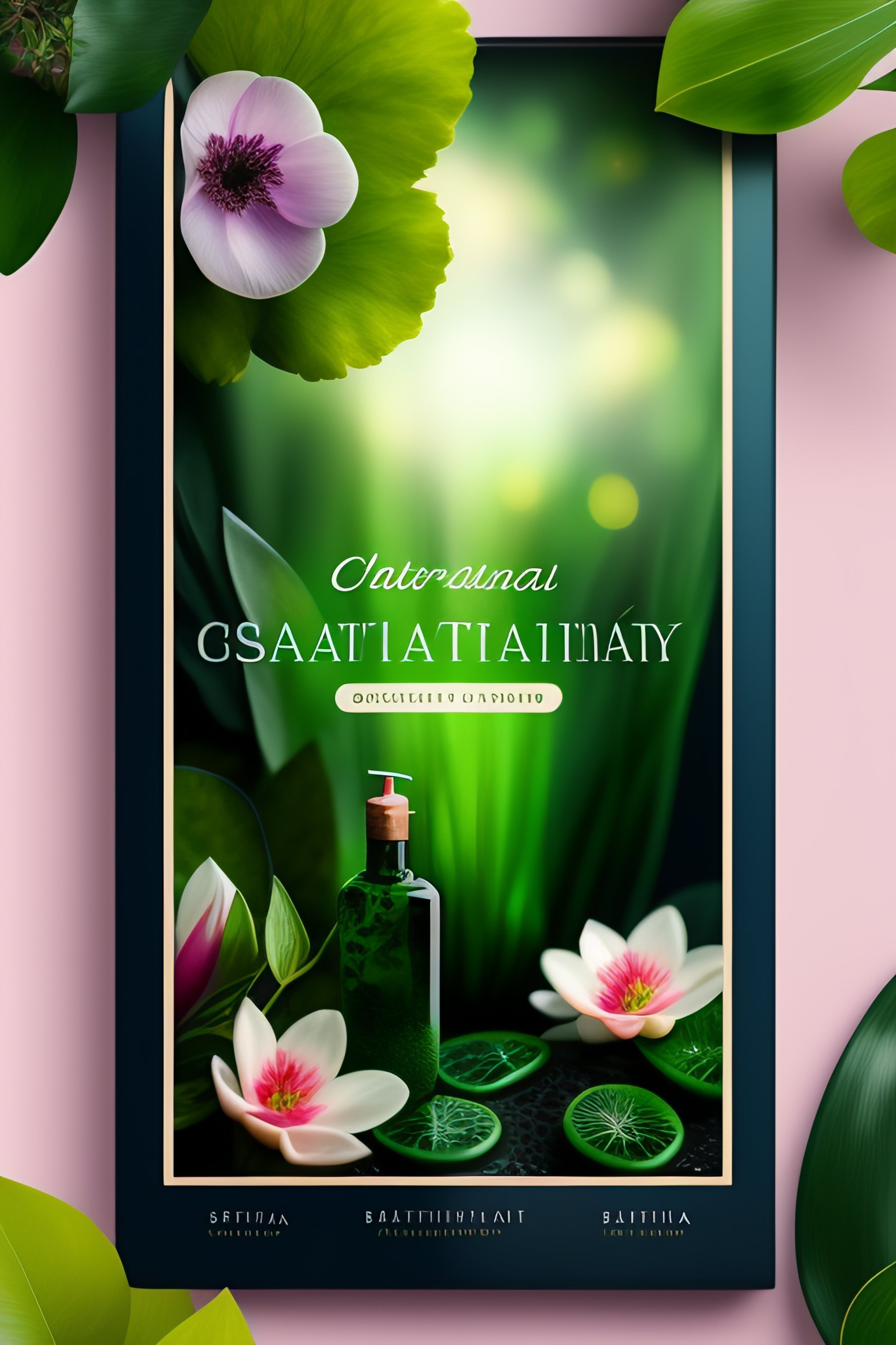 Lexica - Create a botanical spa photo for product label using the name ...