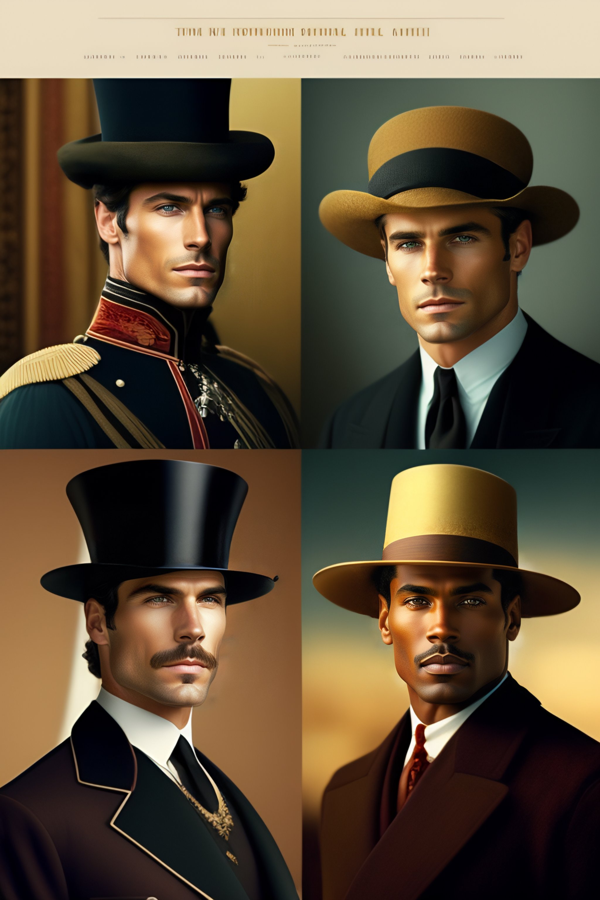 Lexica - Serous men in small hats