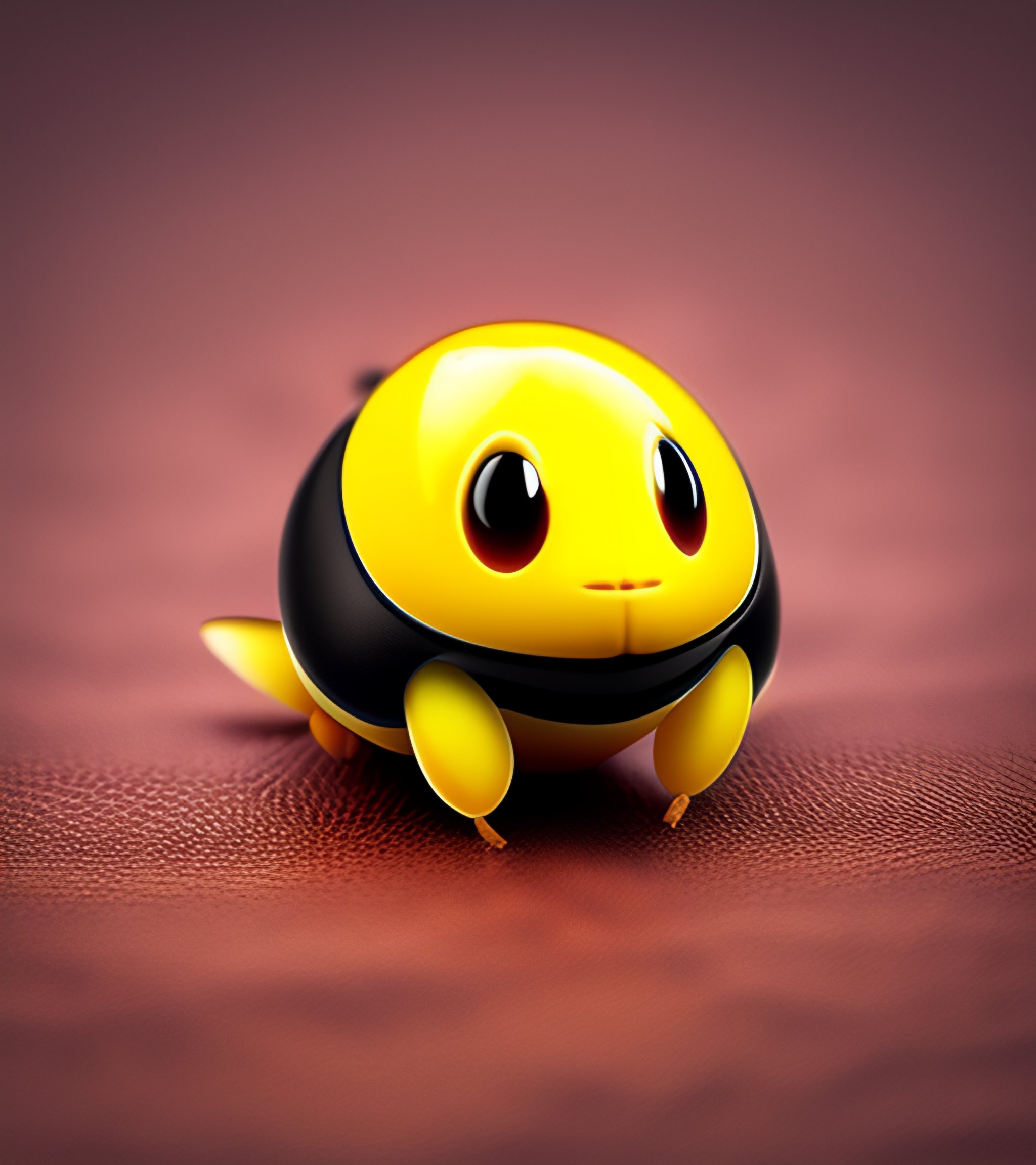 Lexica - Lazy bee looks like a pokemon with red eyes and knight armor