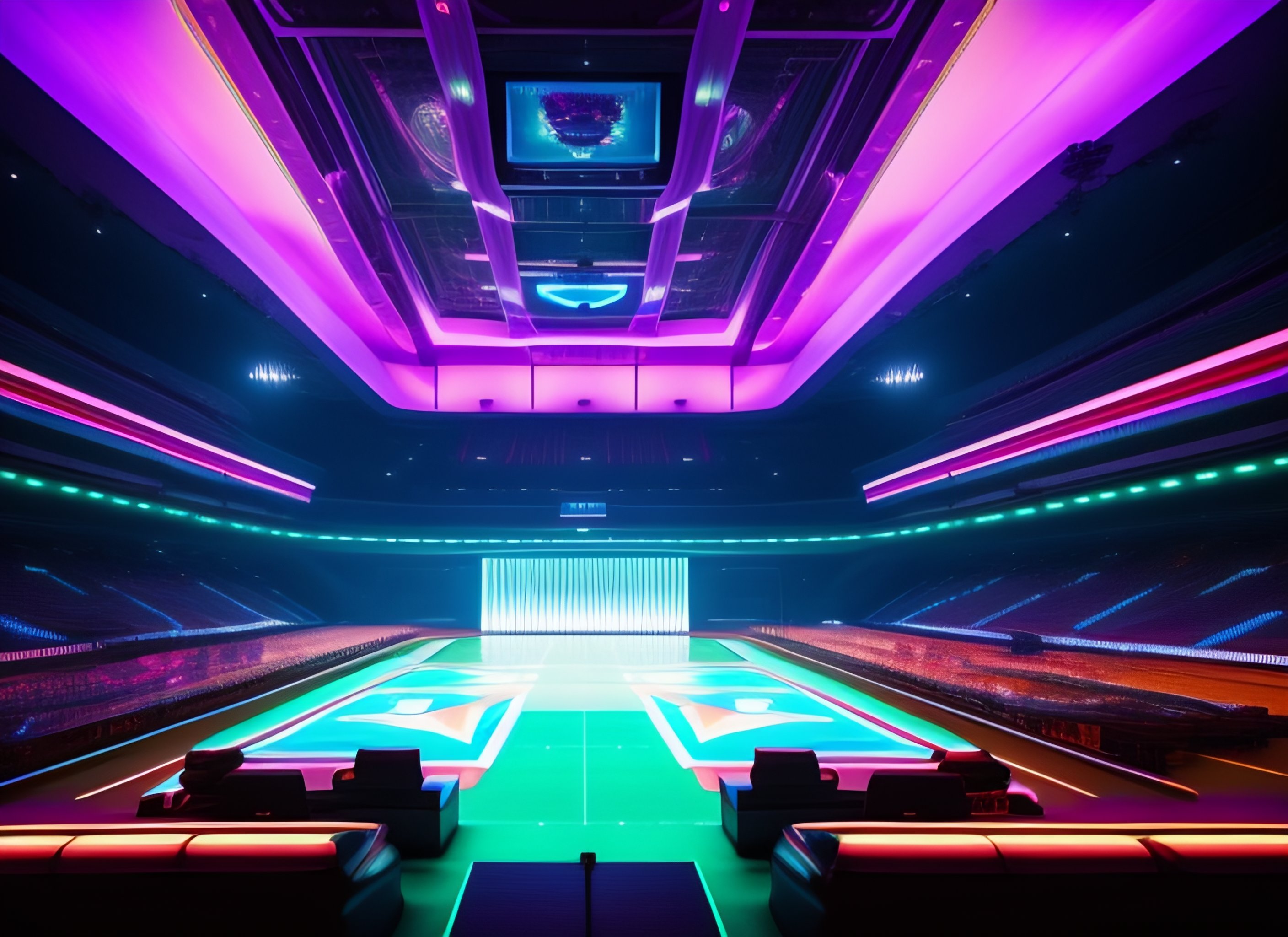 Lexica - Massive hologram holographic display showing e-gaming gameplay ...
