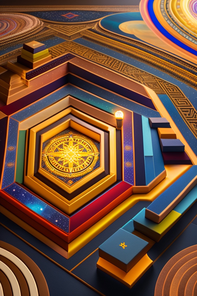 Lexica - An artistically crafted labyrinth against a cosmic backdrop ...
