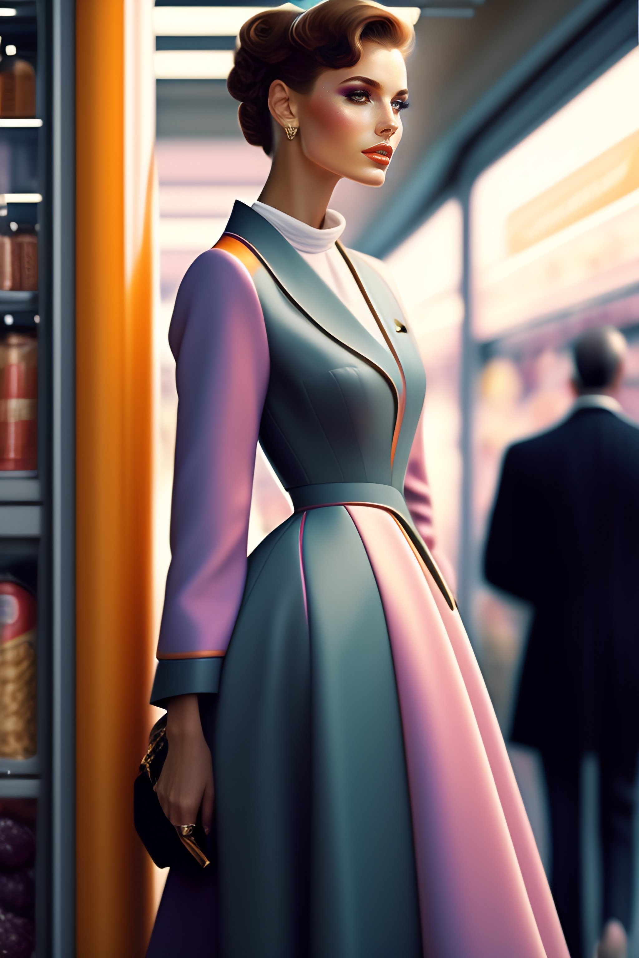 Lexica - "Stylish haute couture outfit in a convenience store 7/11" by ...