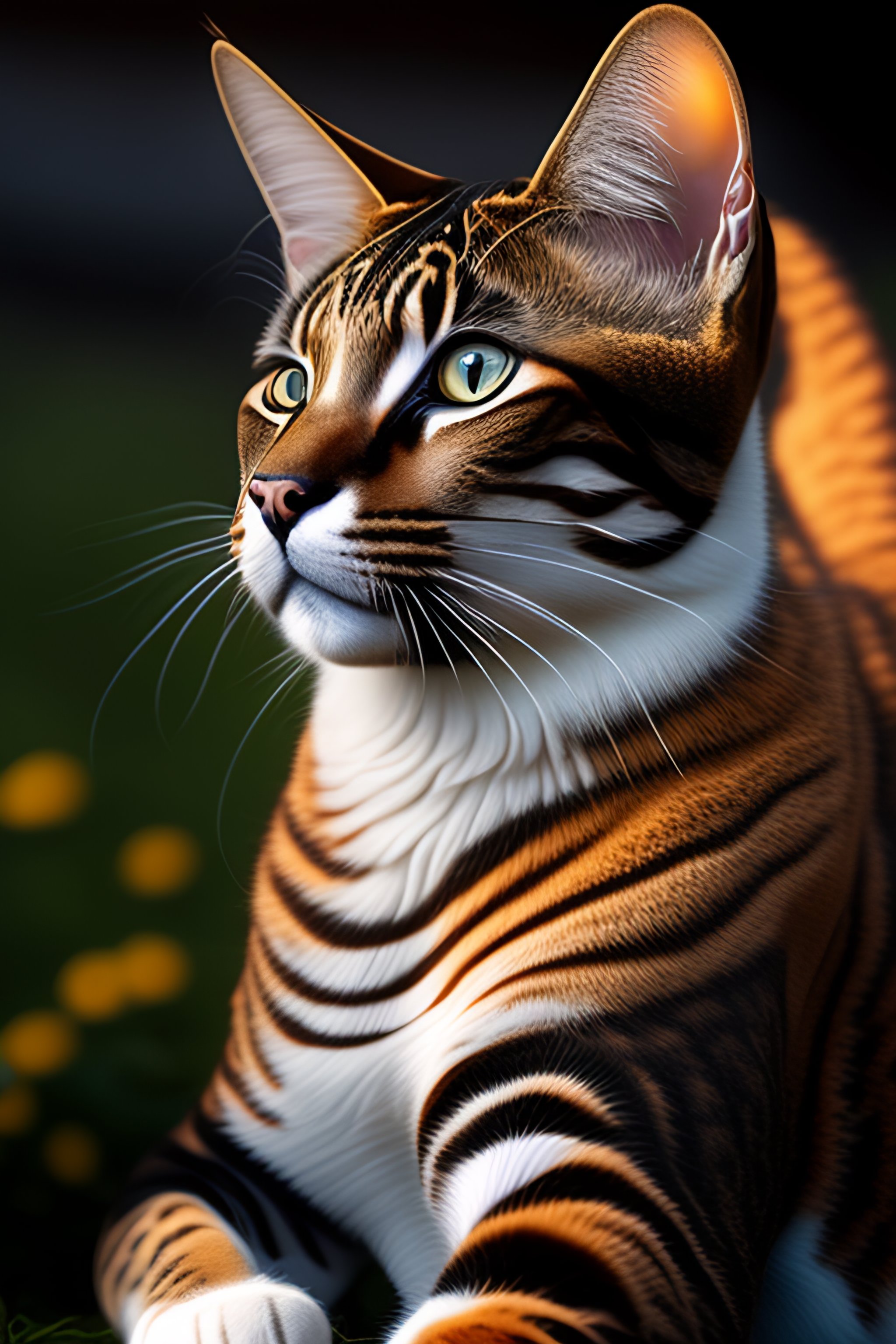 Lexica - A new breed of cat with zebra stripes