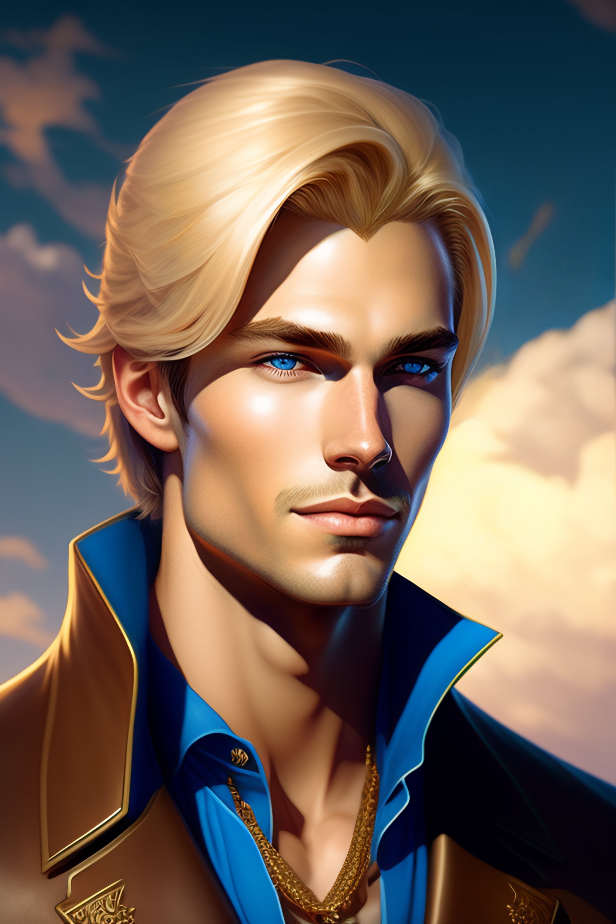 Lexica - Highly detailed vfx portrait of a blond centre parting pretty ...