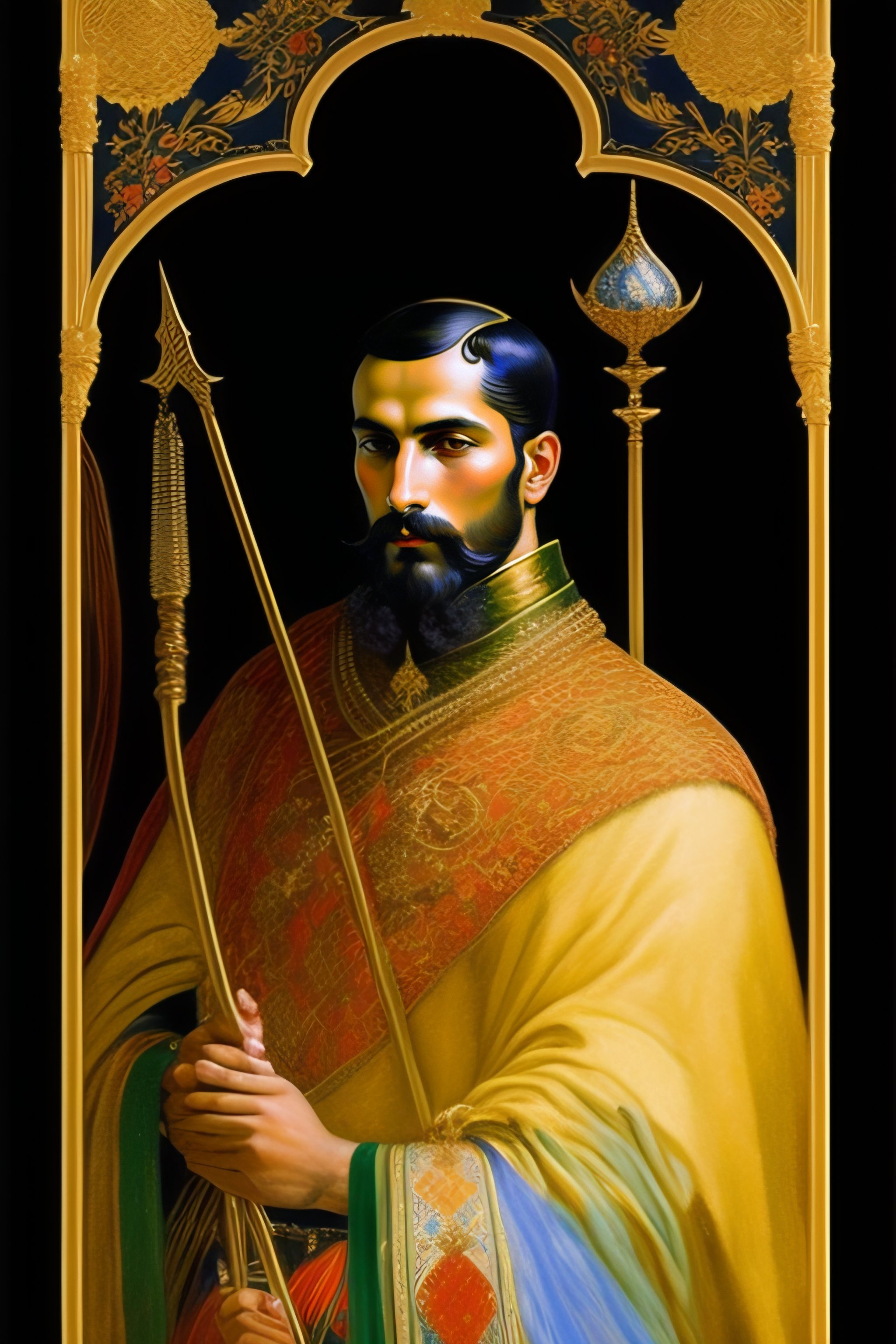 Lexica - Tarot card by Léon Bakst, black luster soldier