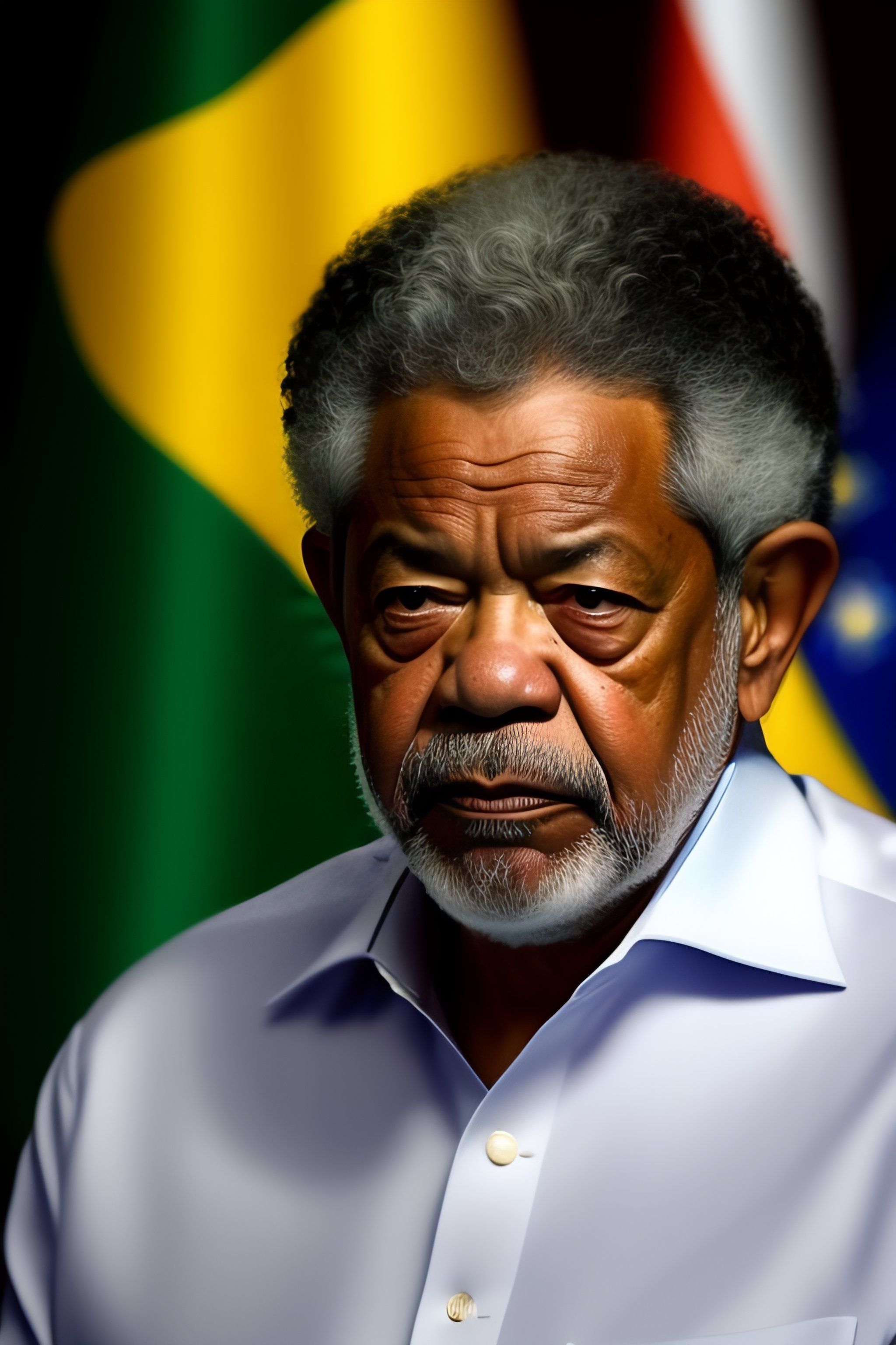 Lexica - President of brazil, lula da silva. with afro hair