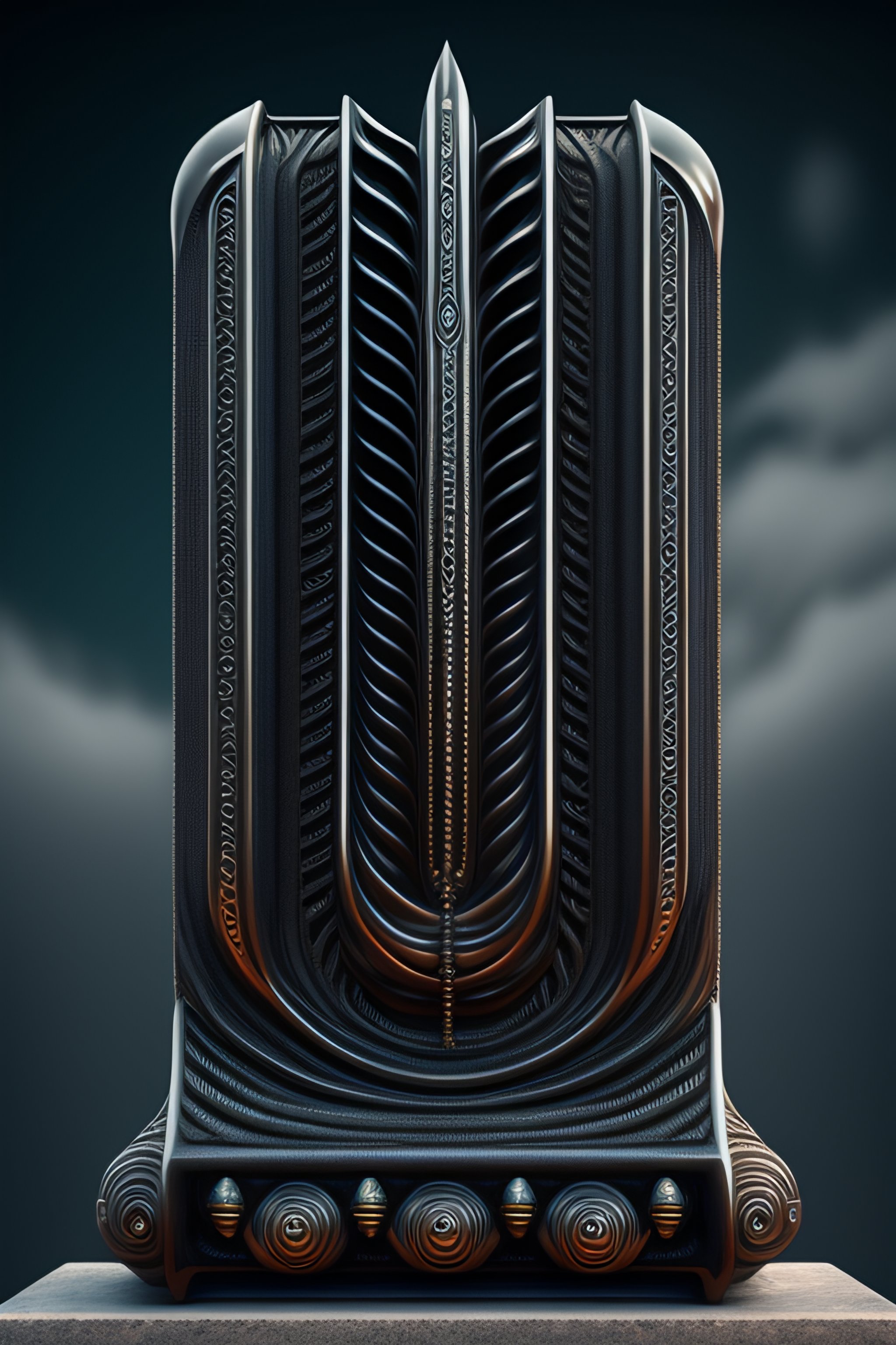 Lexica - Alien tombstone, artwork by hr giger, biomechanical, 4 k ...