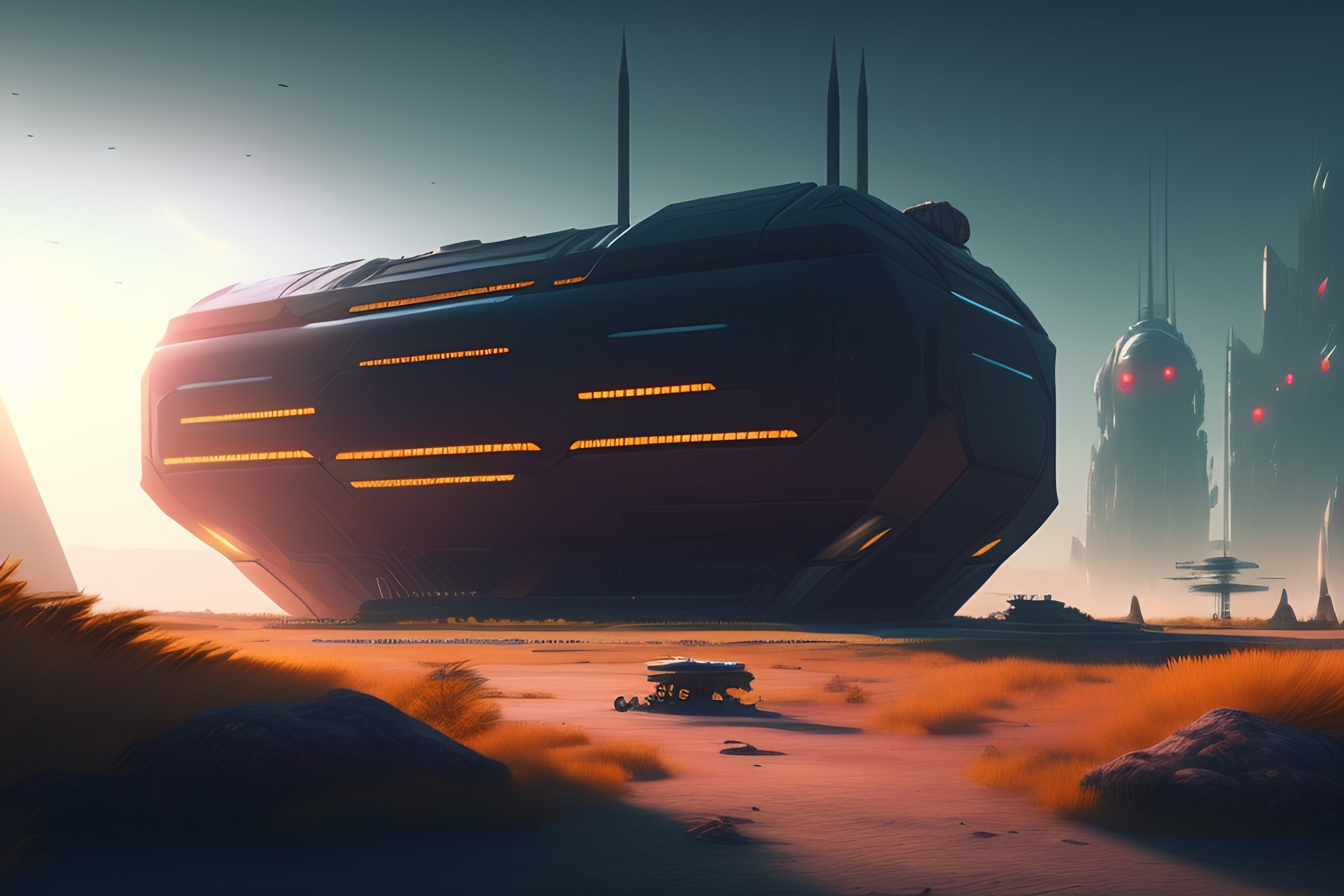 Lexica - Dark futuristic abandoned research outpost, science fiction ...