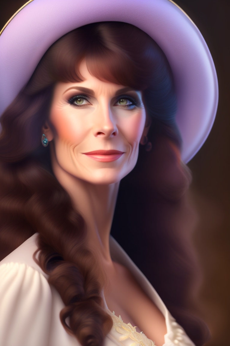 Lexica - Mira Furlan, Delenn, in a white dress