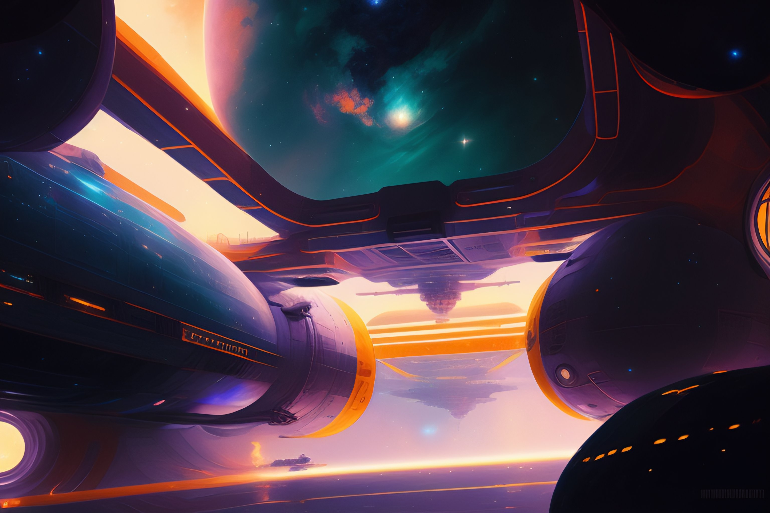 Lexica - Deep space, Interior of space station, nebula, Jordan grimmer ...