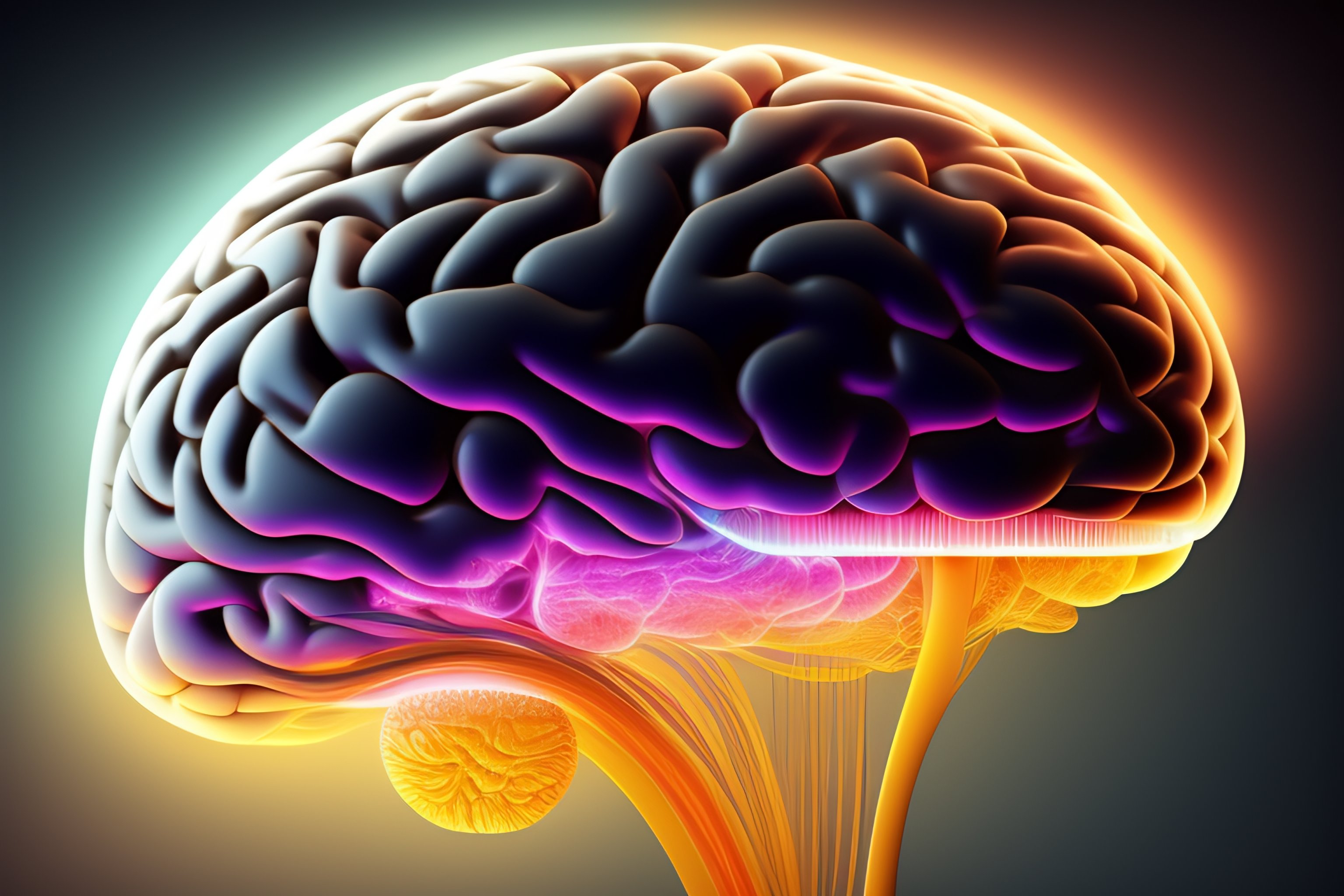 Lexica - Human brain with luminous neural pathways with a connected ...