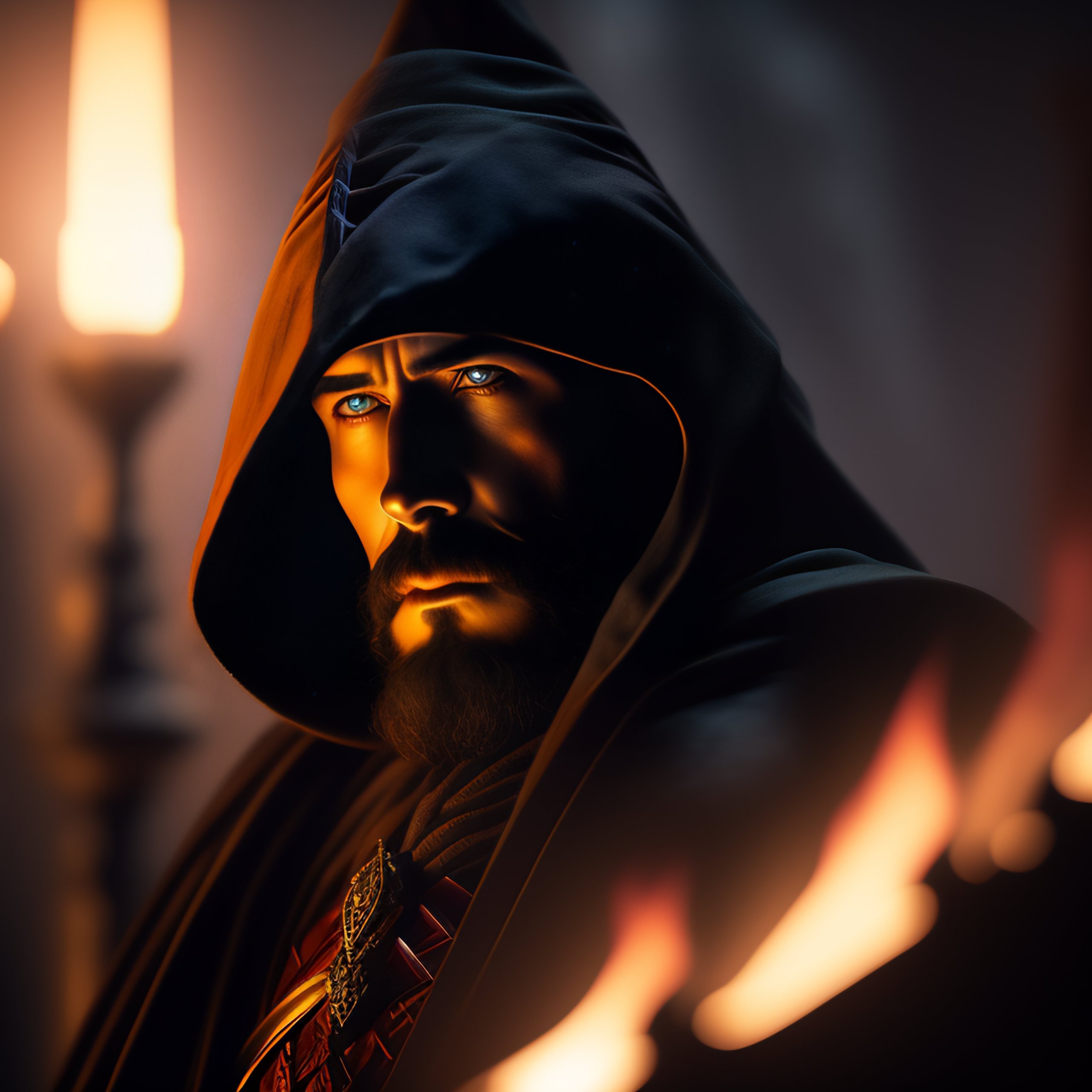 Lexica - Photo of a dark sorcerer from dungeons and dragons photorealitc 8k