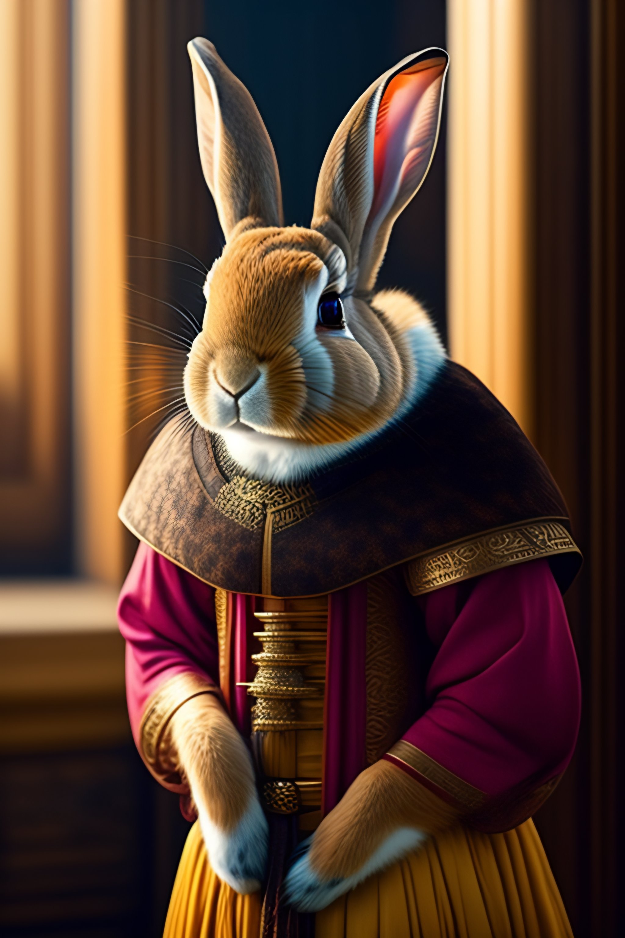 Lexica - Rabbit wearing Han bok