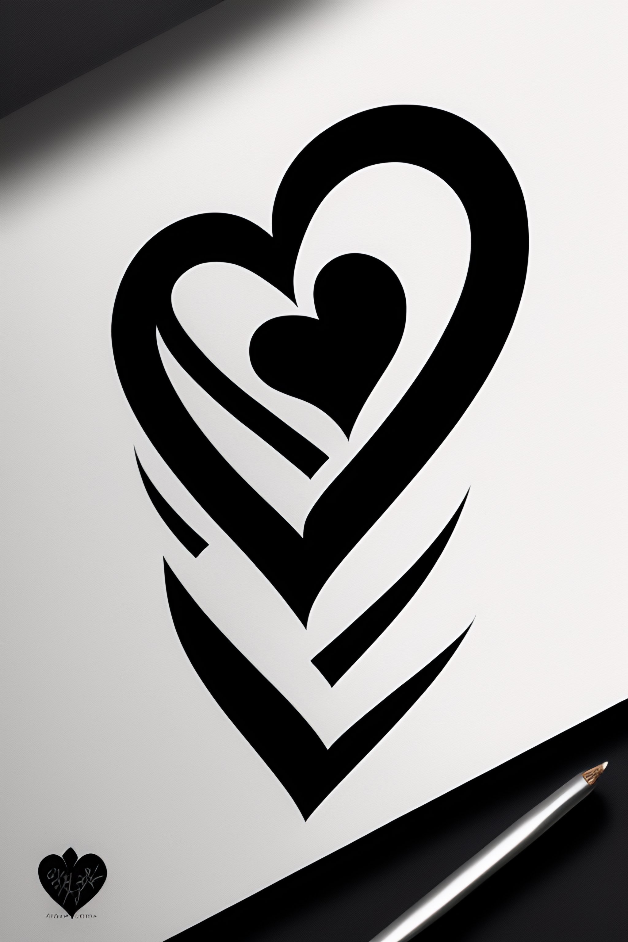 Aperture Heart Tattoo