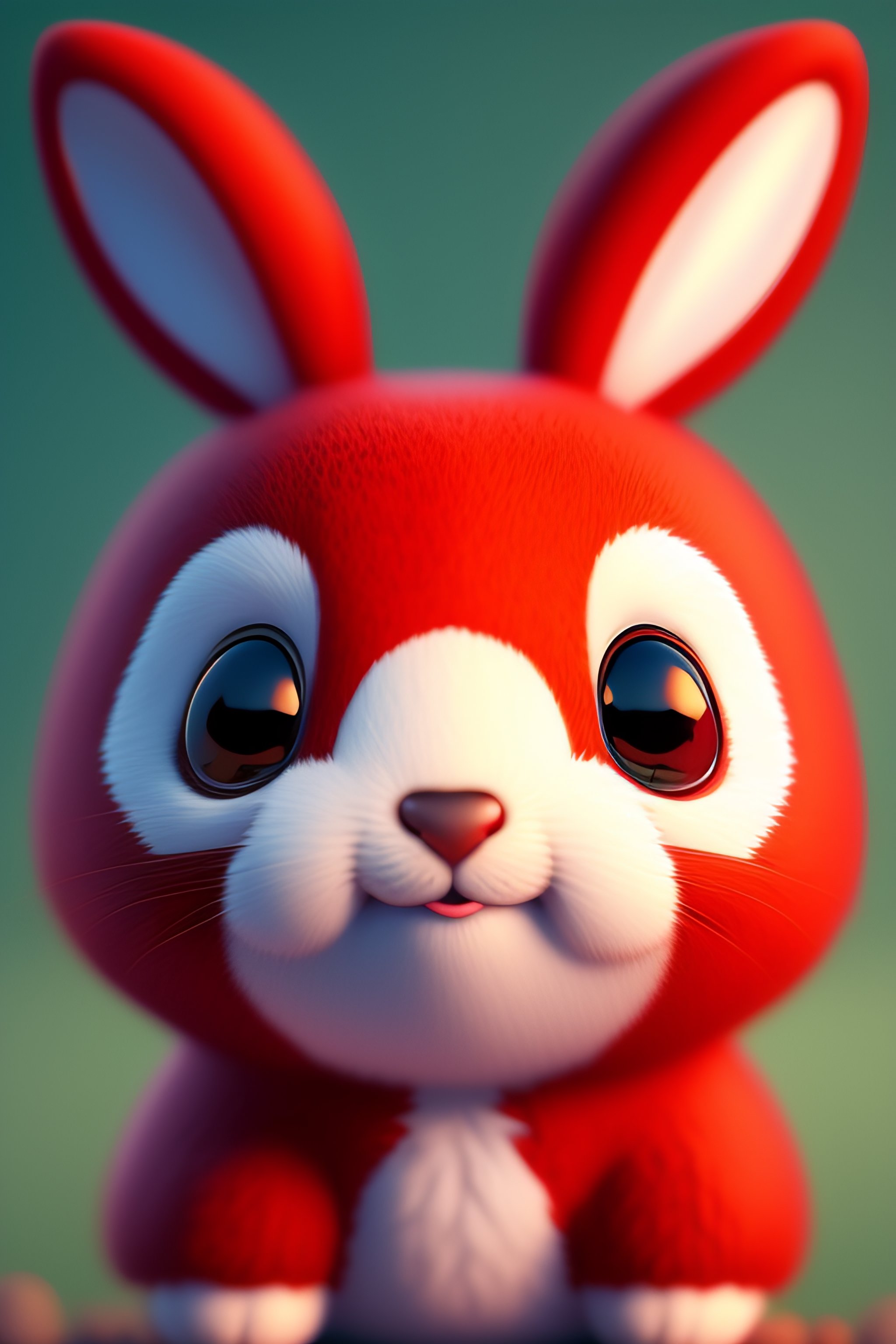 Lexica - Cute adorable little bunny and happy smiling greeting me with ...