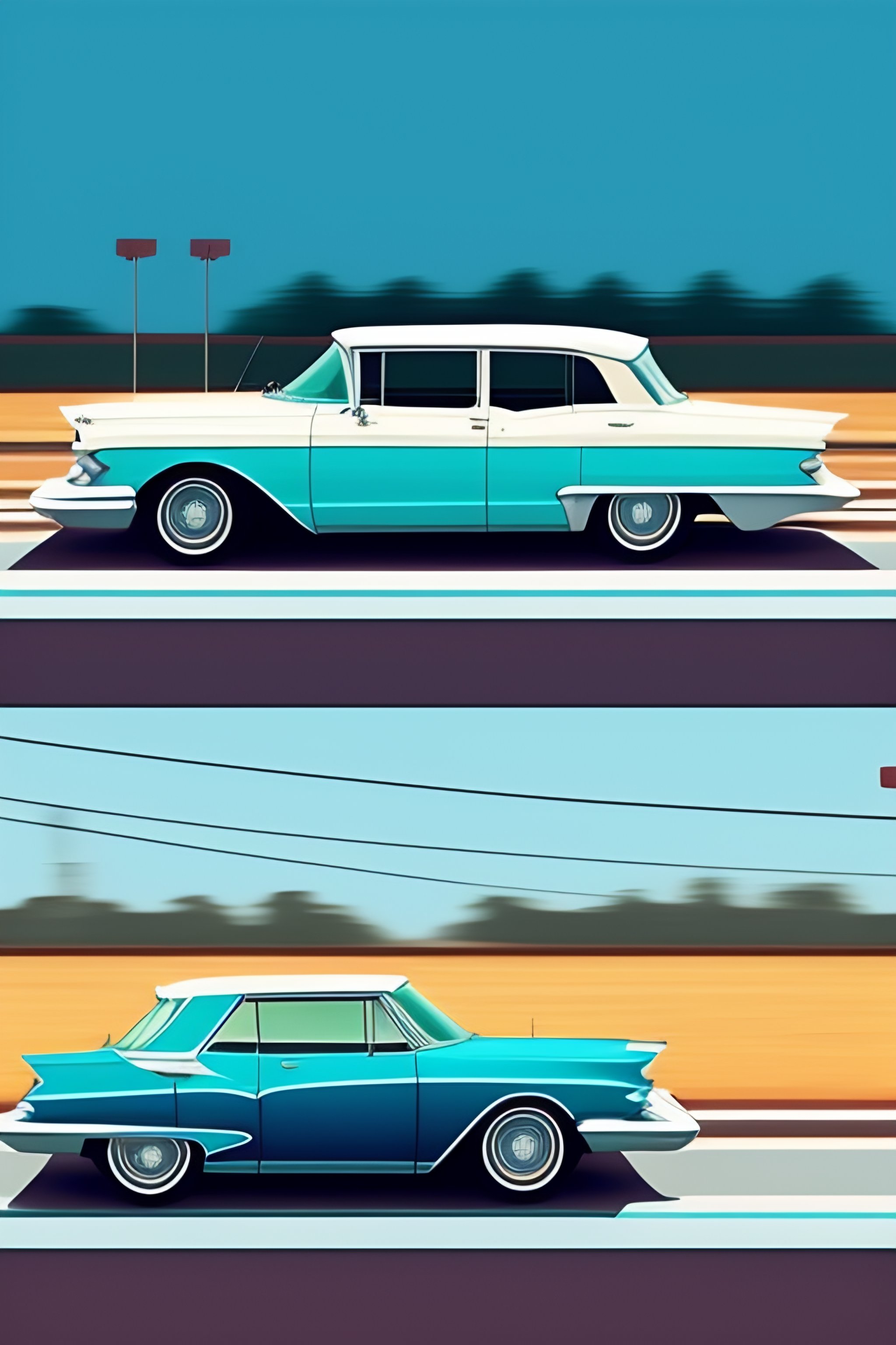 Lexica - Comic style storyboard of a tired guy driving into an empty ...