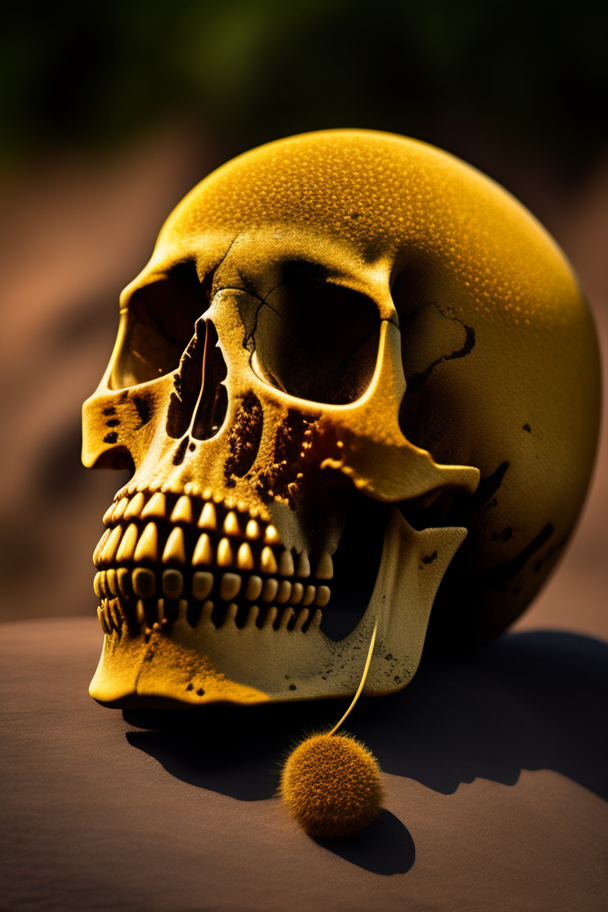 Lexica - Art of a skull staff covered in insects