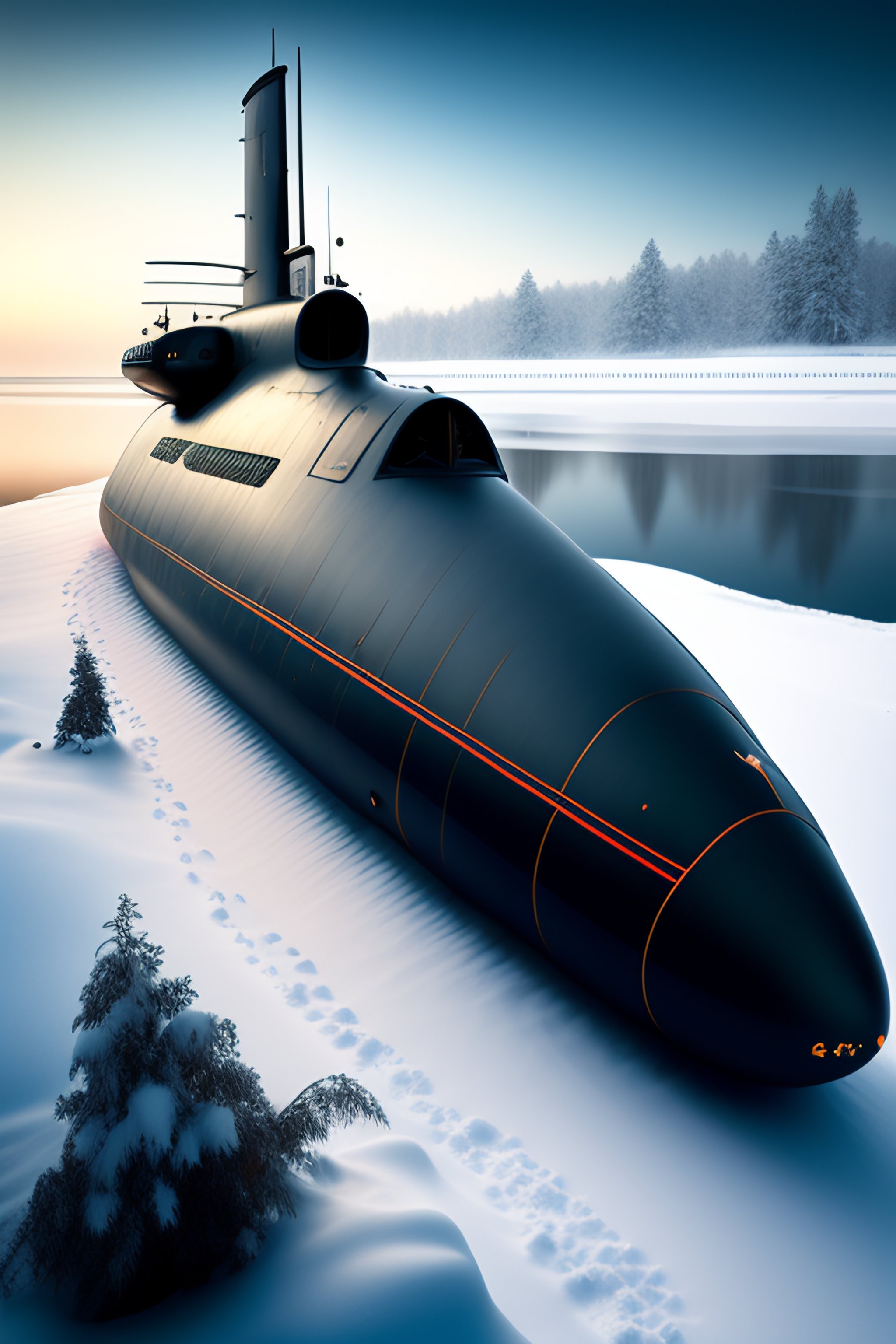 Lexica - A submarine in snow