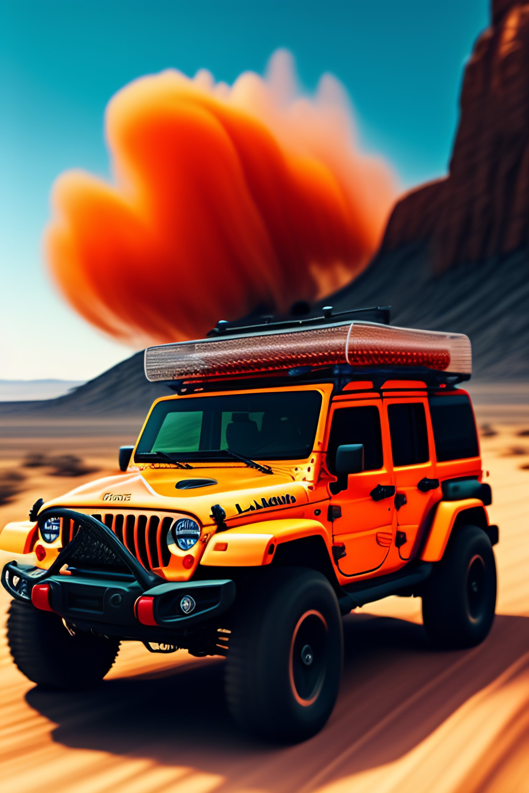 Lexica - Asuka langley driving a jeep