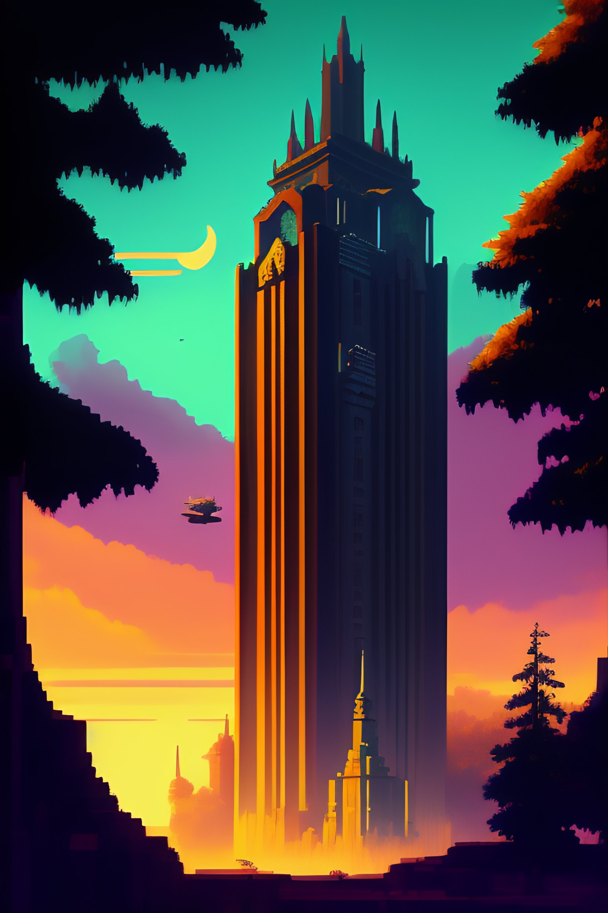 Lexica - Warlock's tower in a warlock's setting