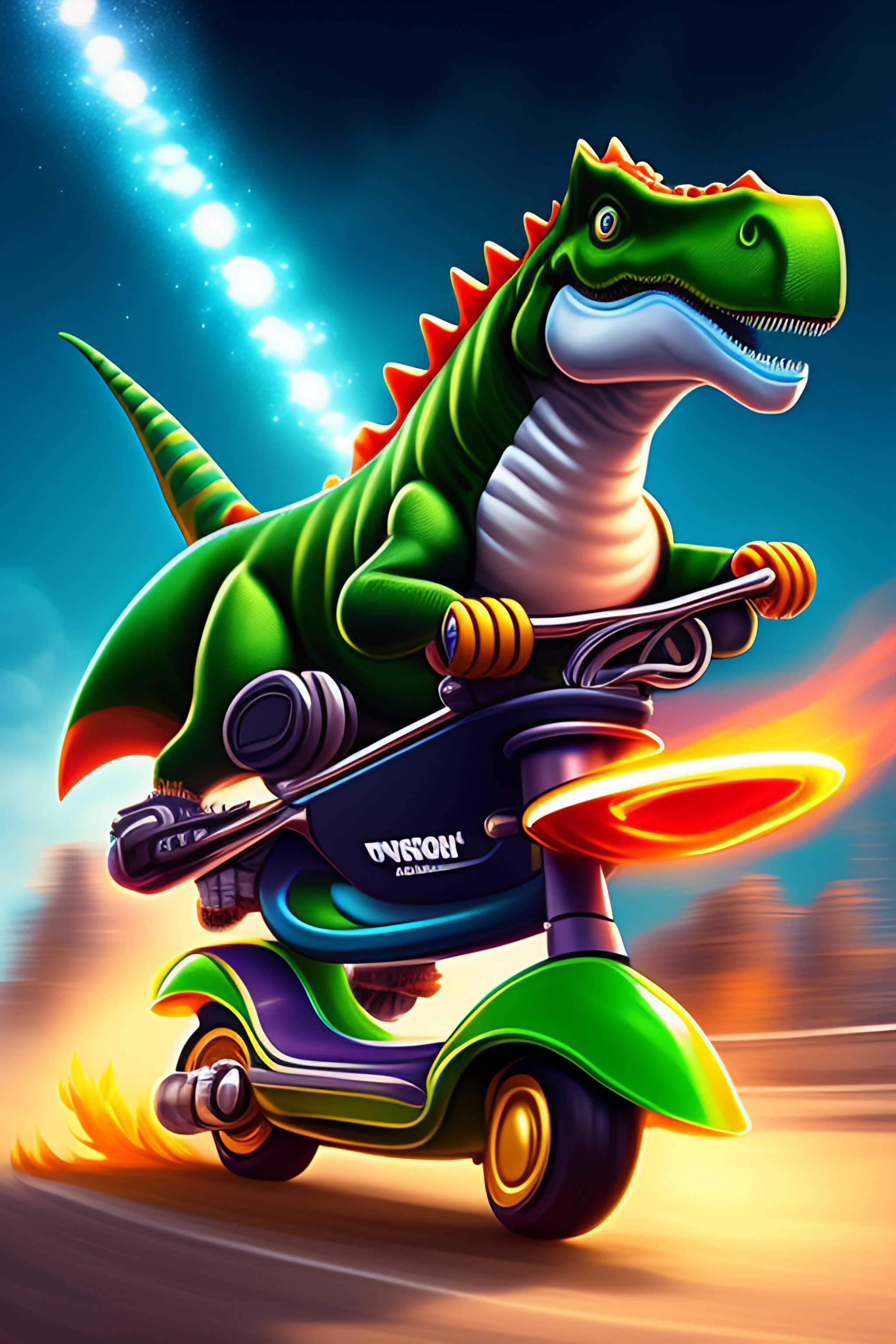 Lexica - Dinosaur kick scootert