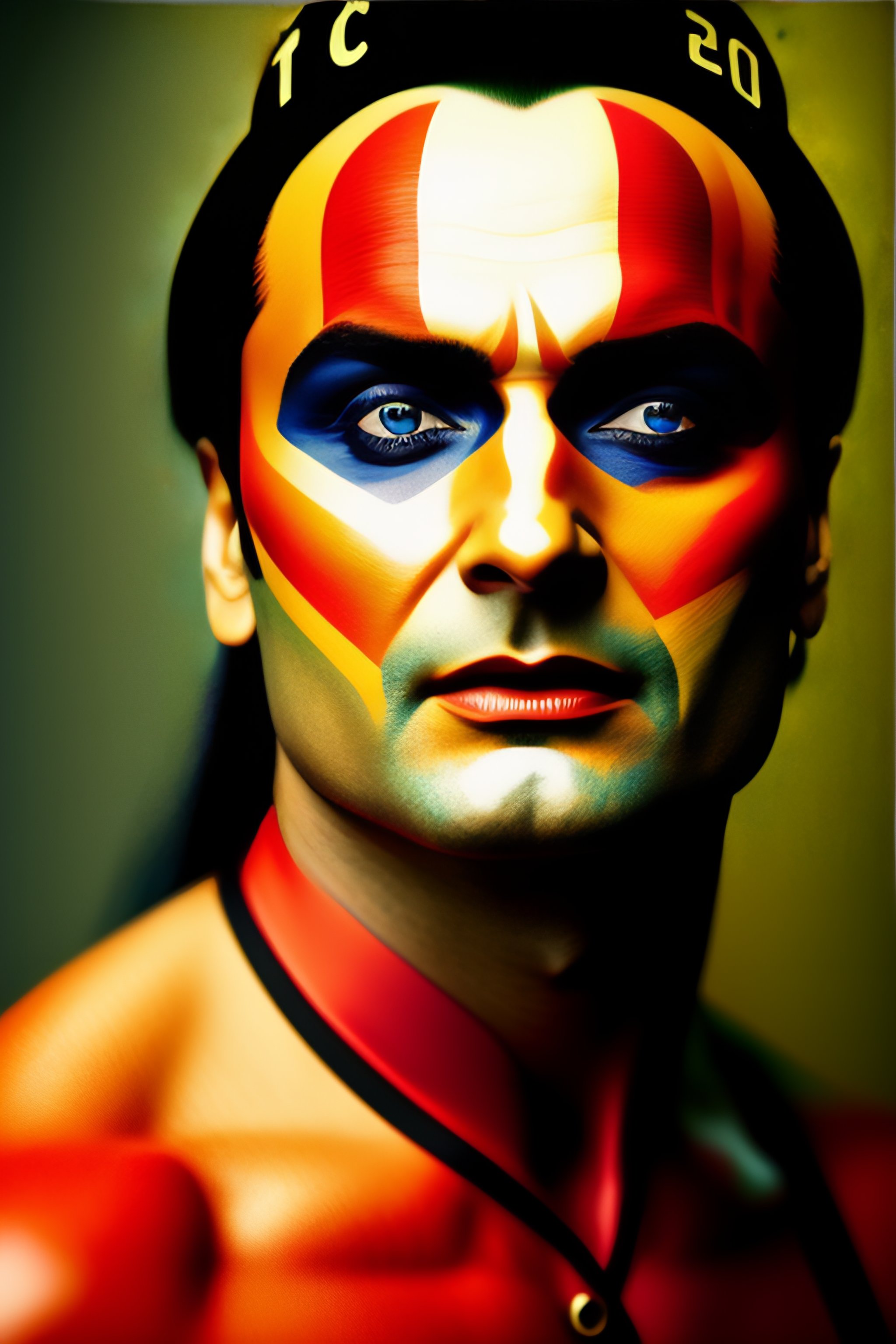 Lexica - (Retro noisy) Full shot color photo of Dani Filth, (((HDR Skin ...