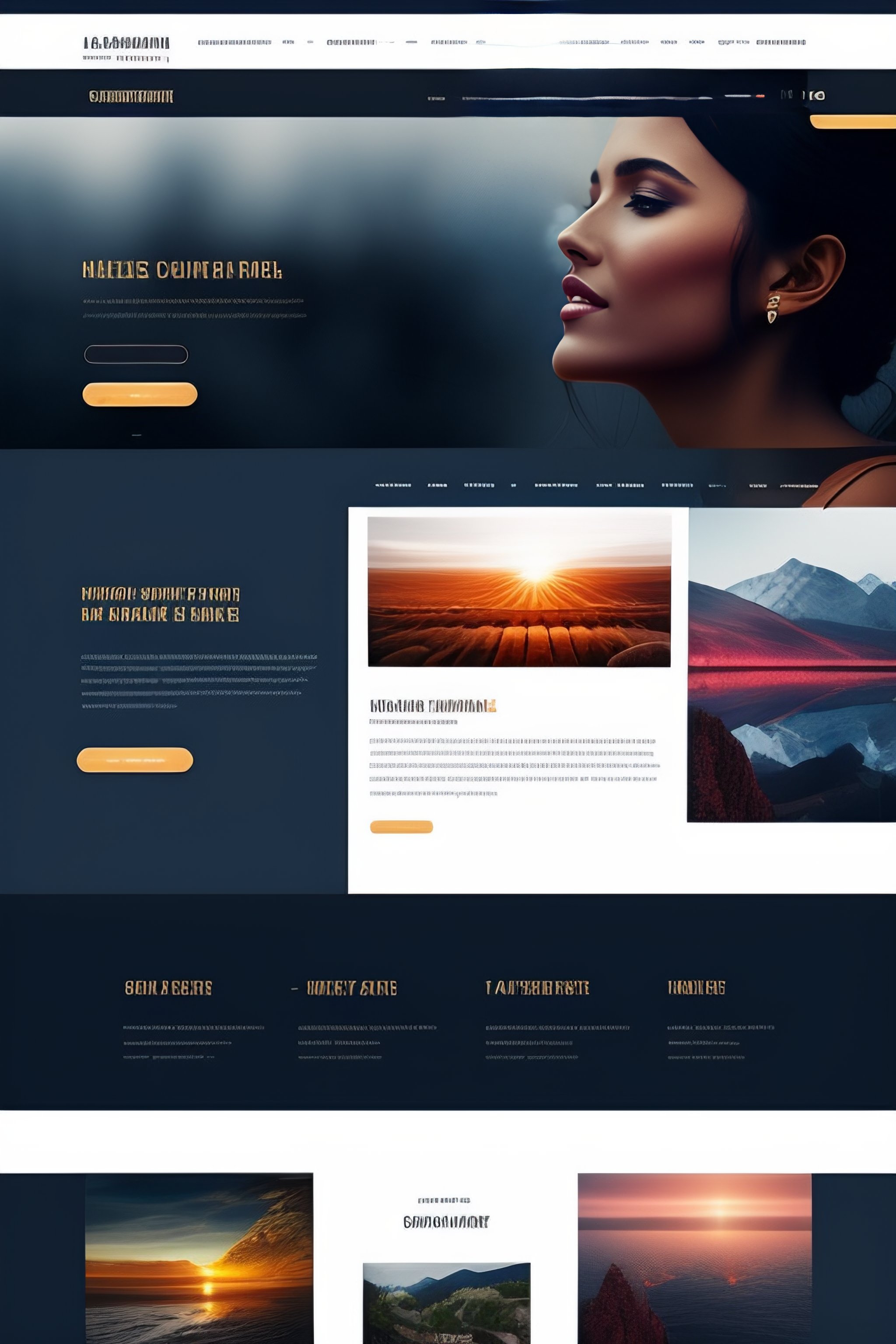 Lexica - Modern website layout