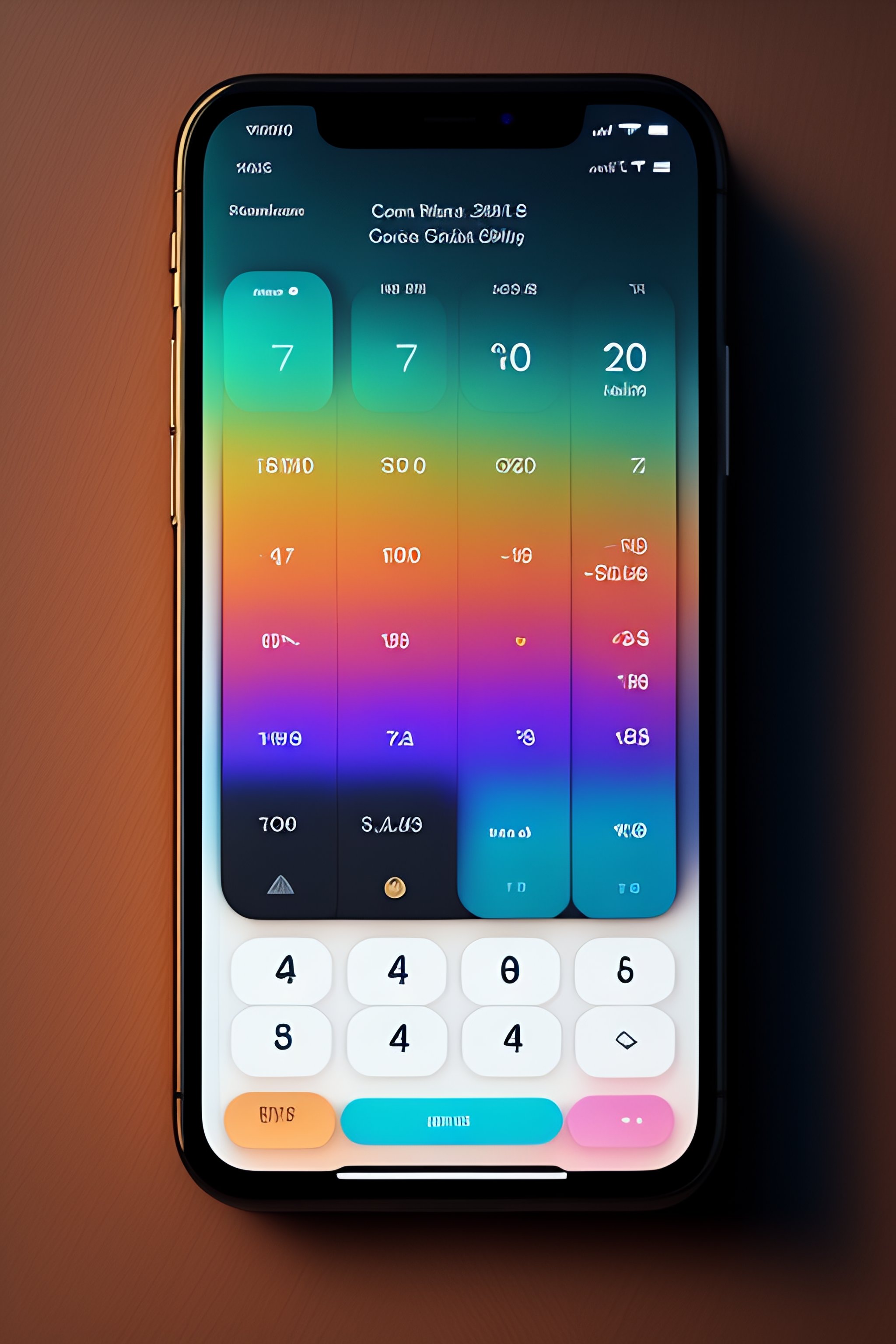 Lexica - Realistic looking ios appstore screenshots of a calculator app ...