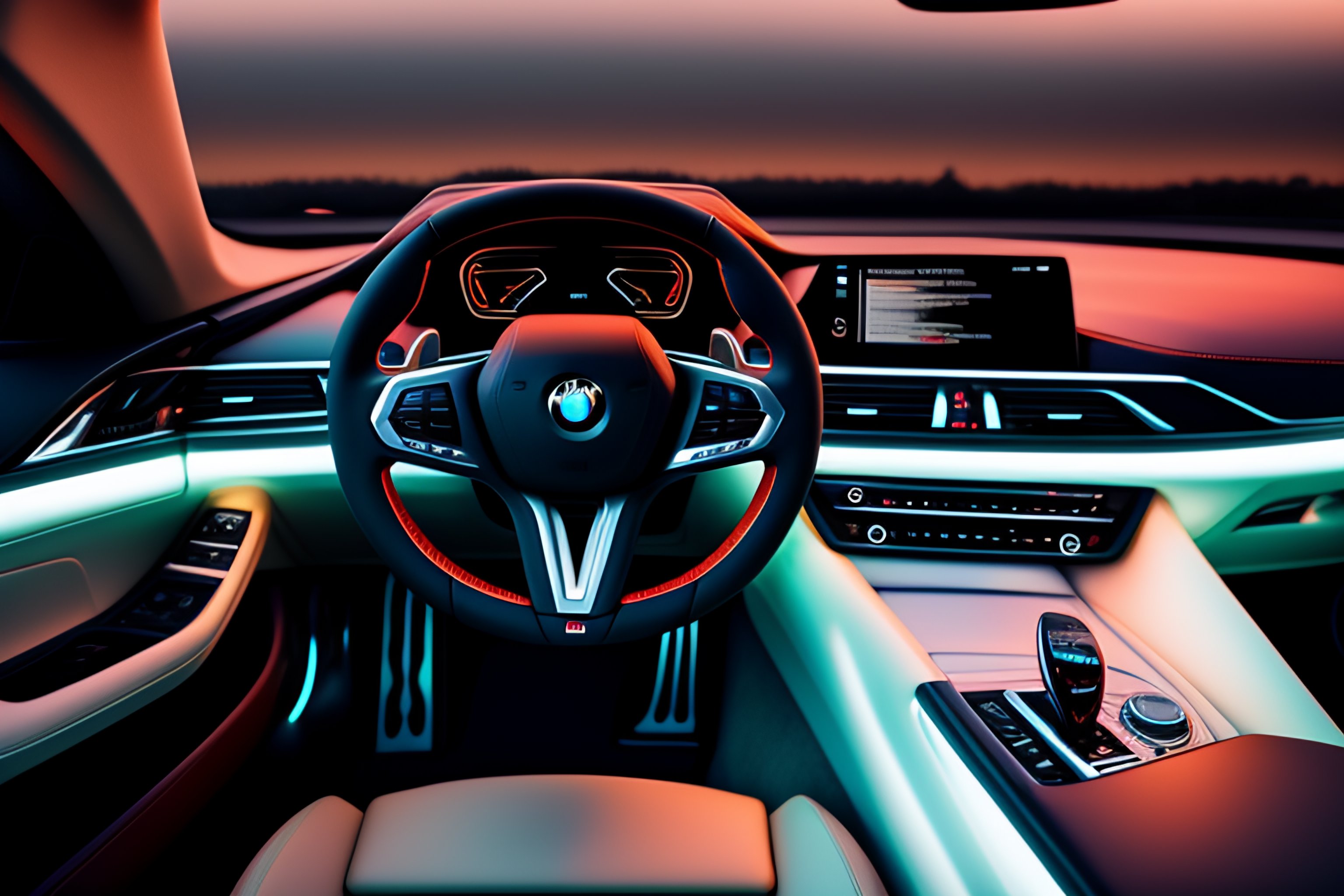 Lexica - BMW glowing LED steering wheel