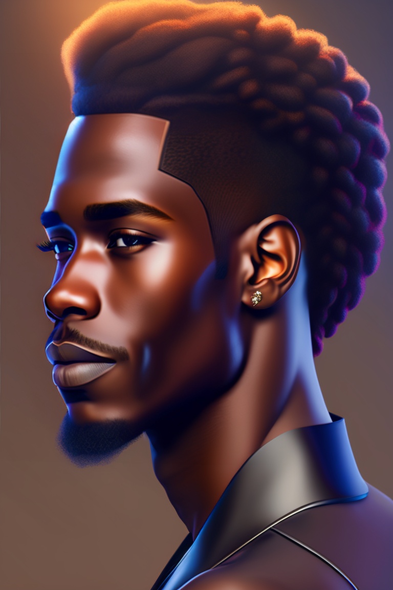 Lexica - Healthy, dark-skinned man