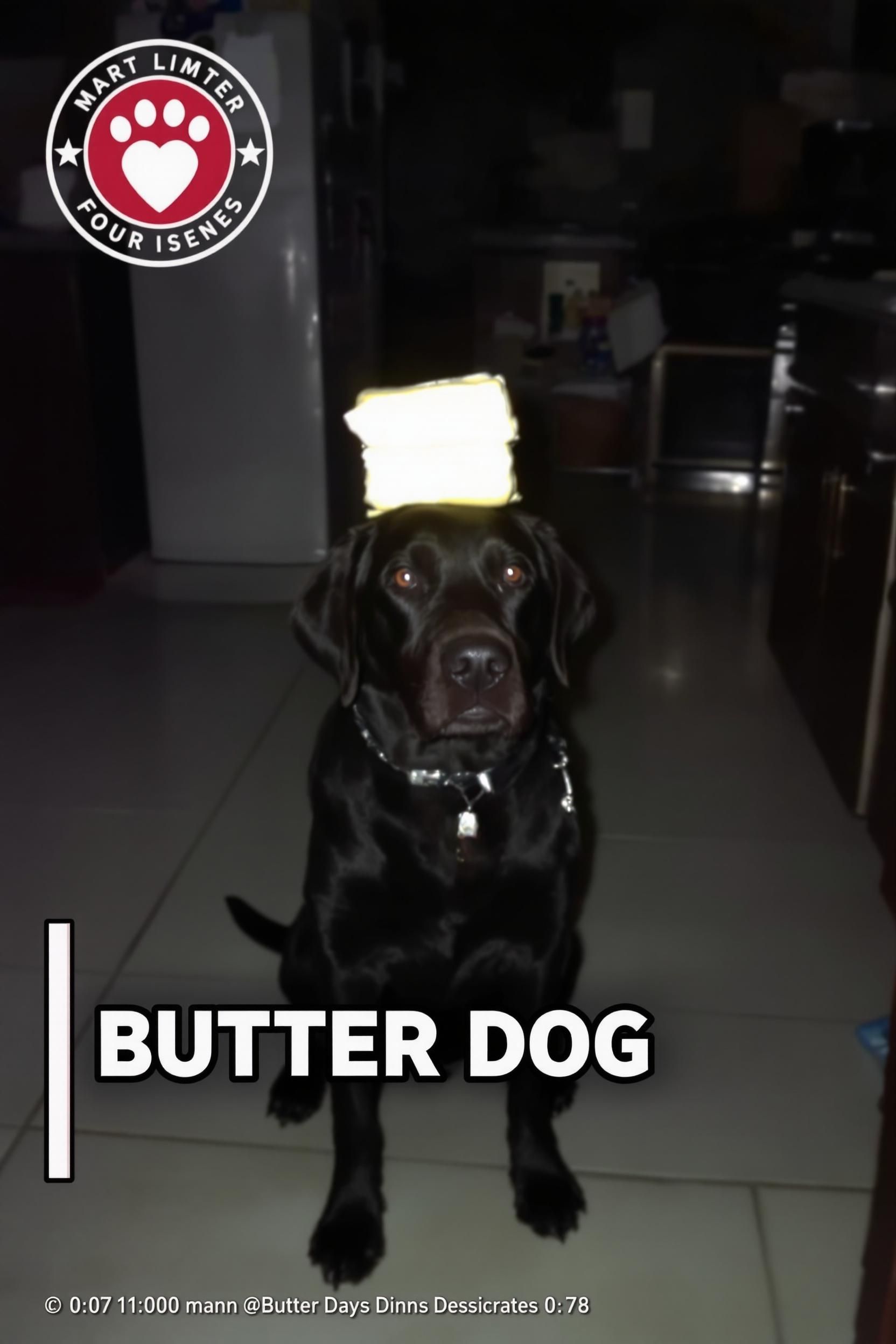 Lexica - A low-resolution, grainy video still of a Labrador retriever ...