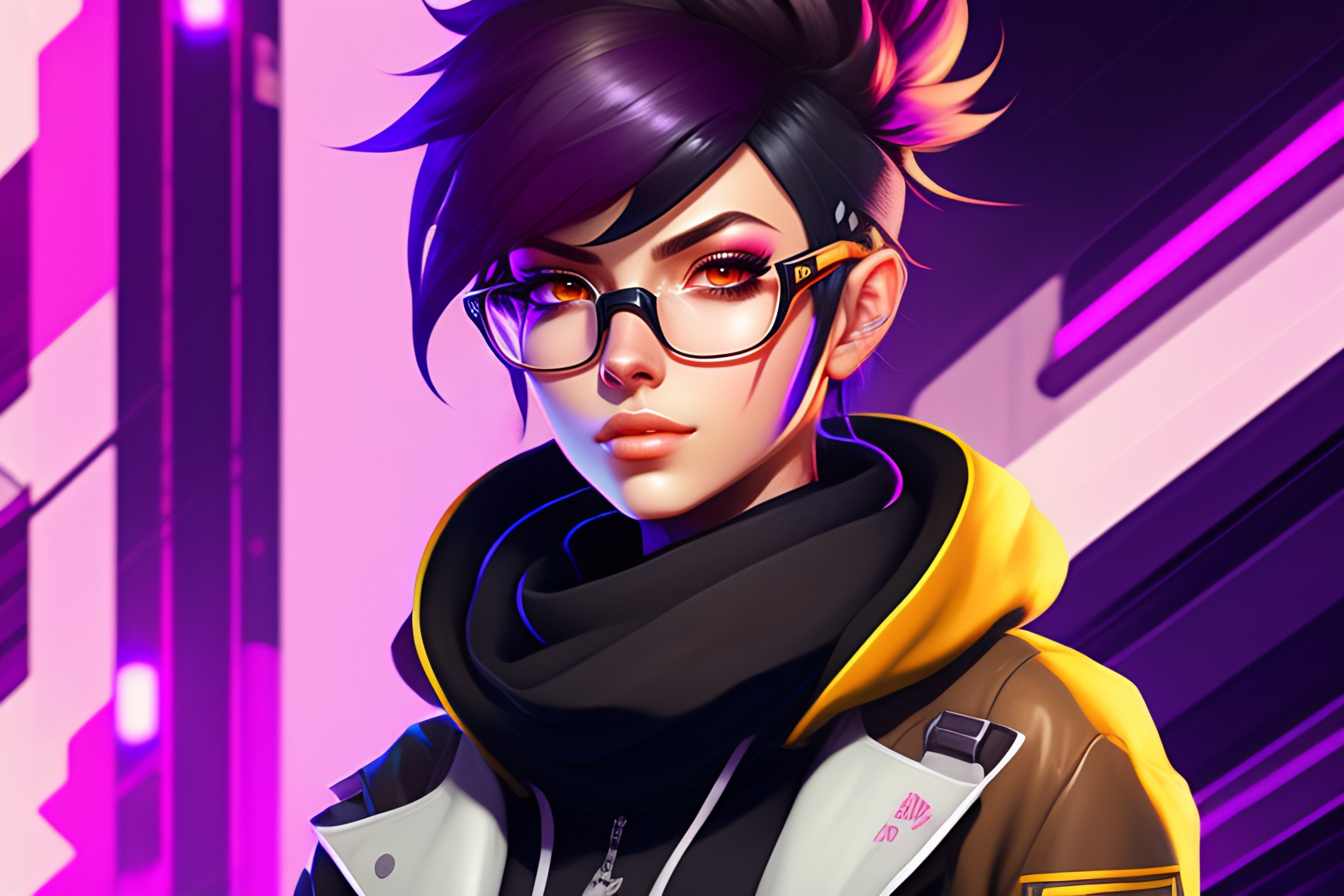 Lexica - Highly detailed portrait of a sewer emo punk woman student ...