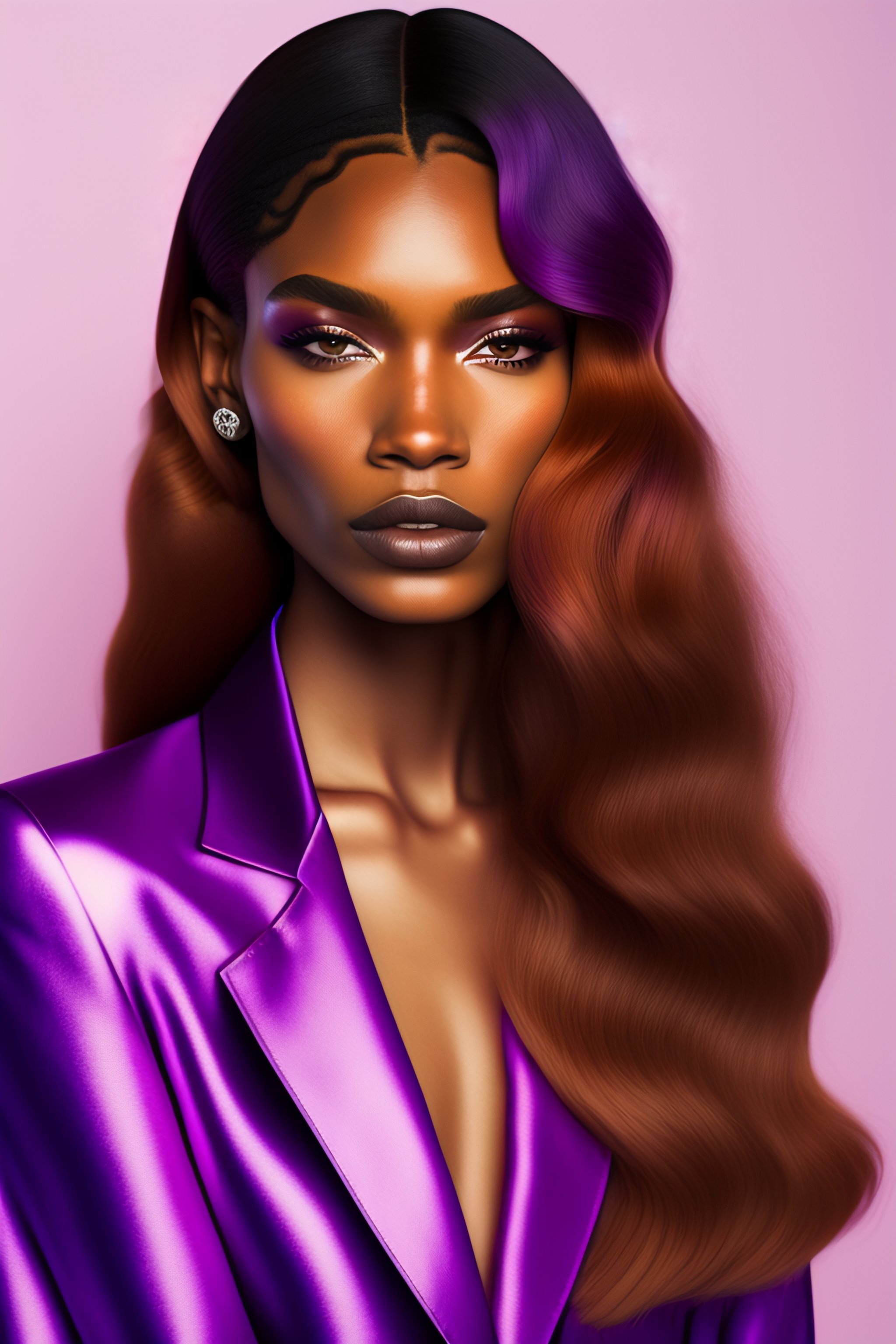 Lexica - A photo close-up of a beautiful long haired woman with light ...