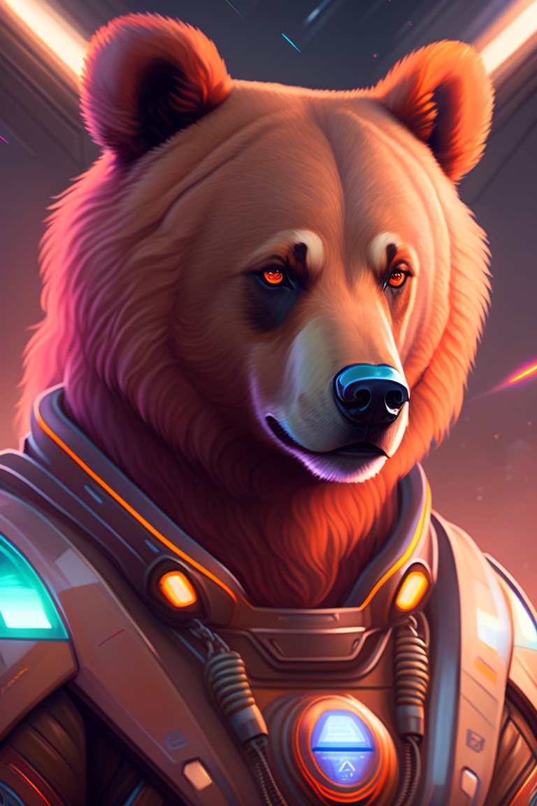 Lexica - Detailed science - fiction character portrait of a grizzly ...