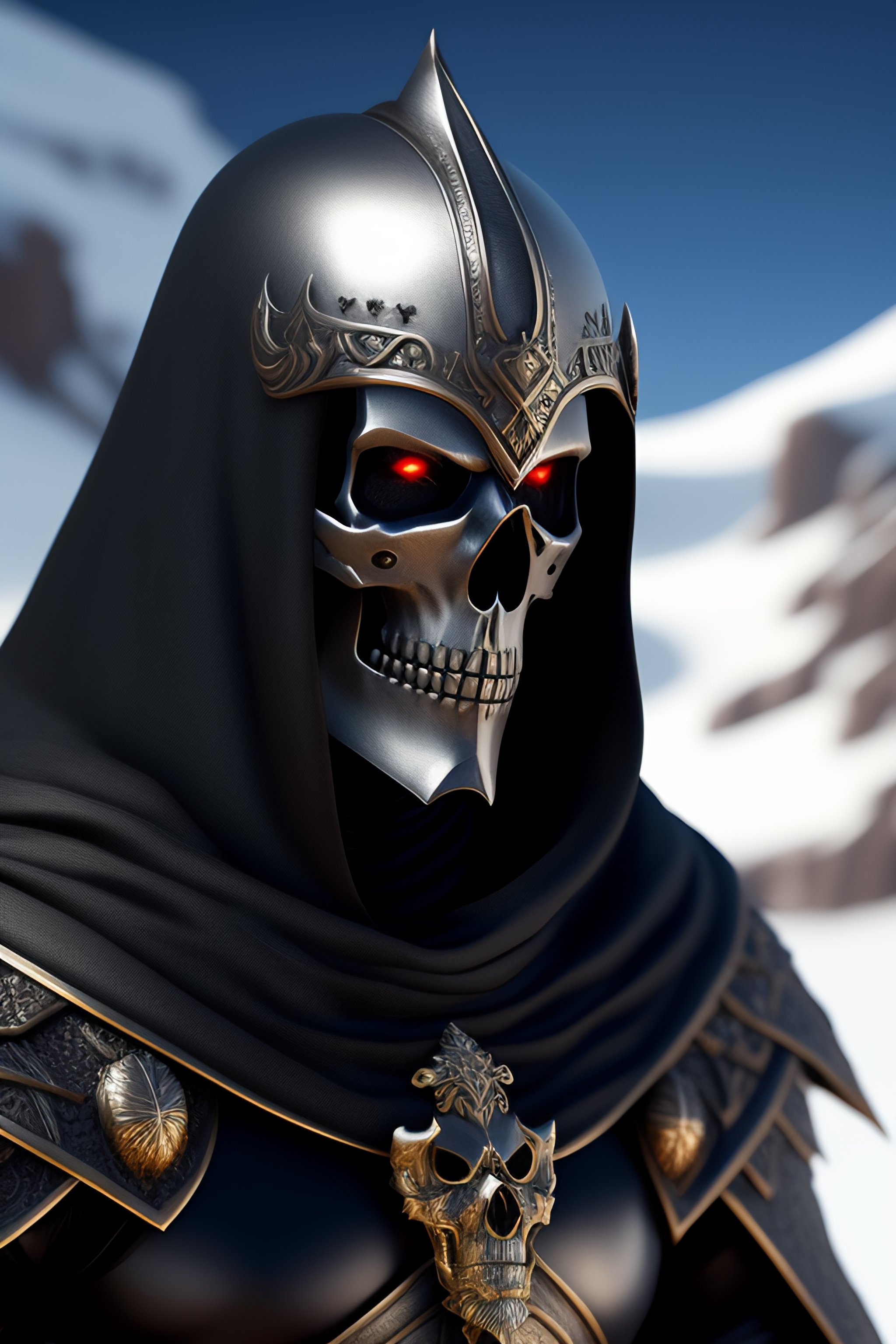 Lexica - Hades . 48 year old medieval fantasy male skull knight ...