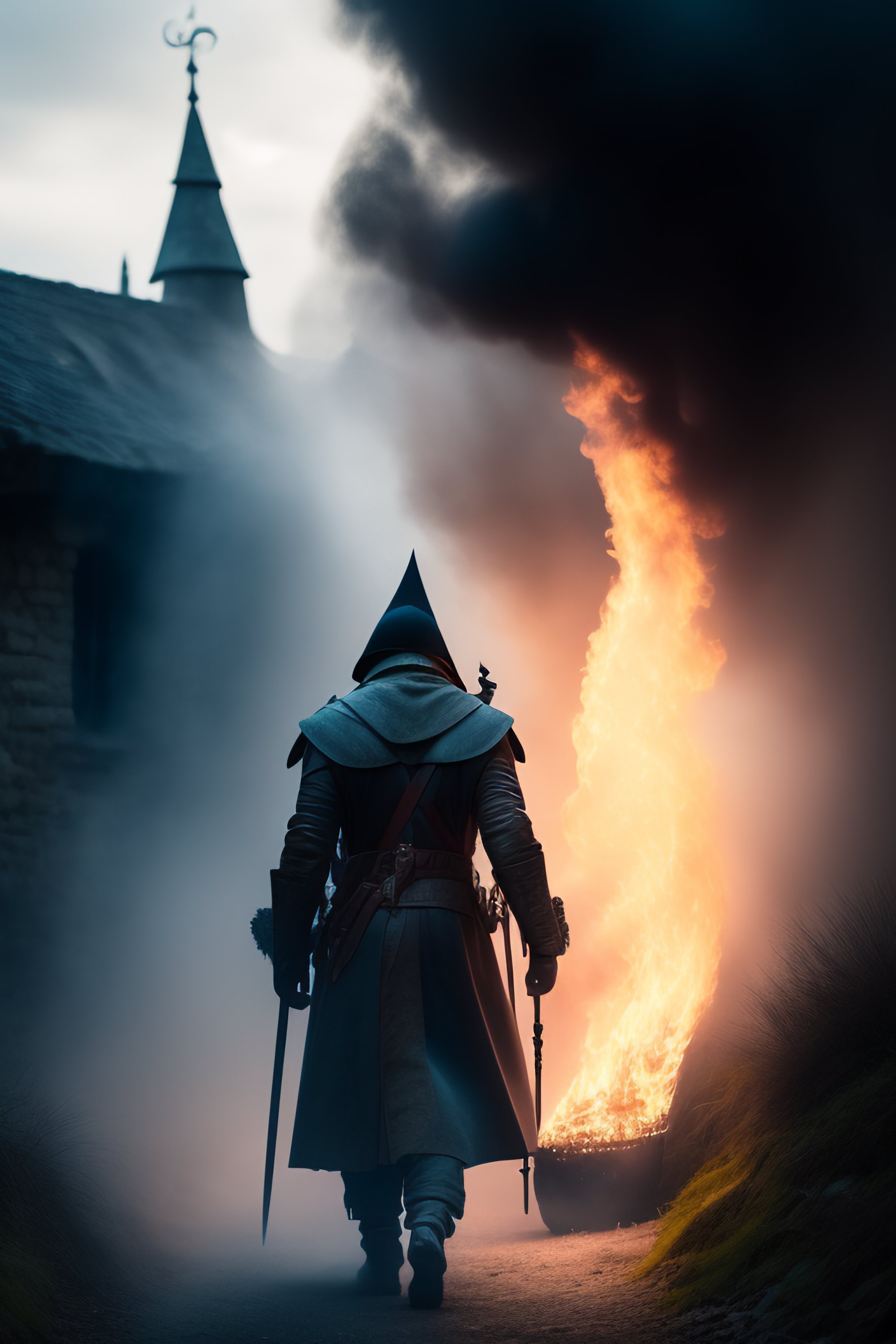 Lexica - Wizard white chek in tresure in dungeon fire