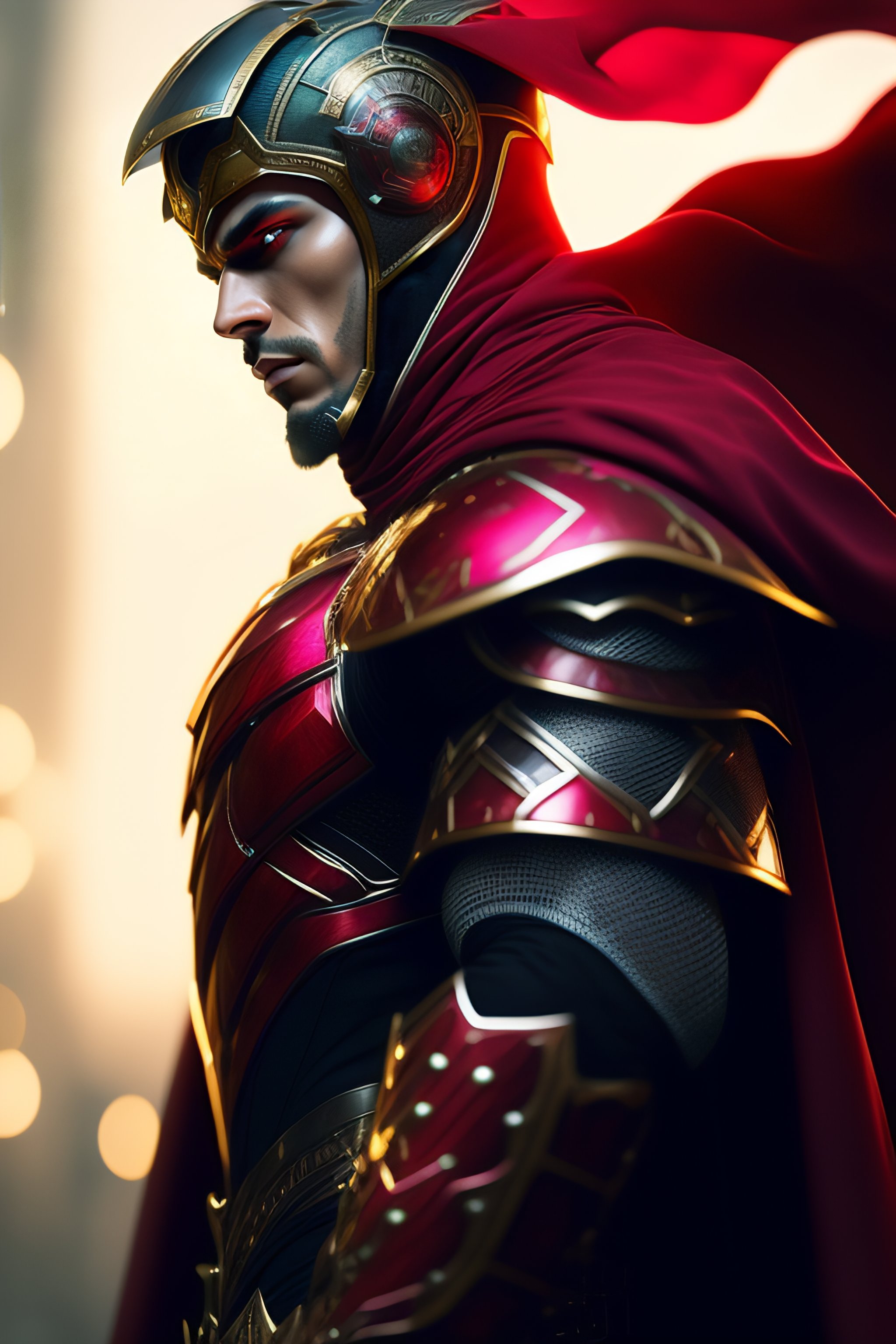 Lexica - The conqueror super villain, cyborg, robotic armor crimson ...