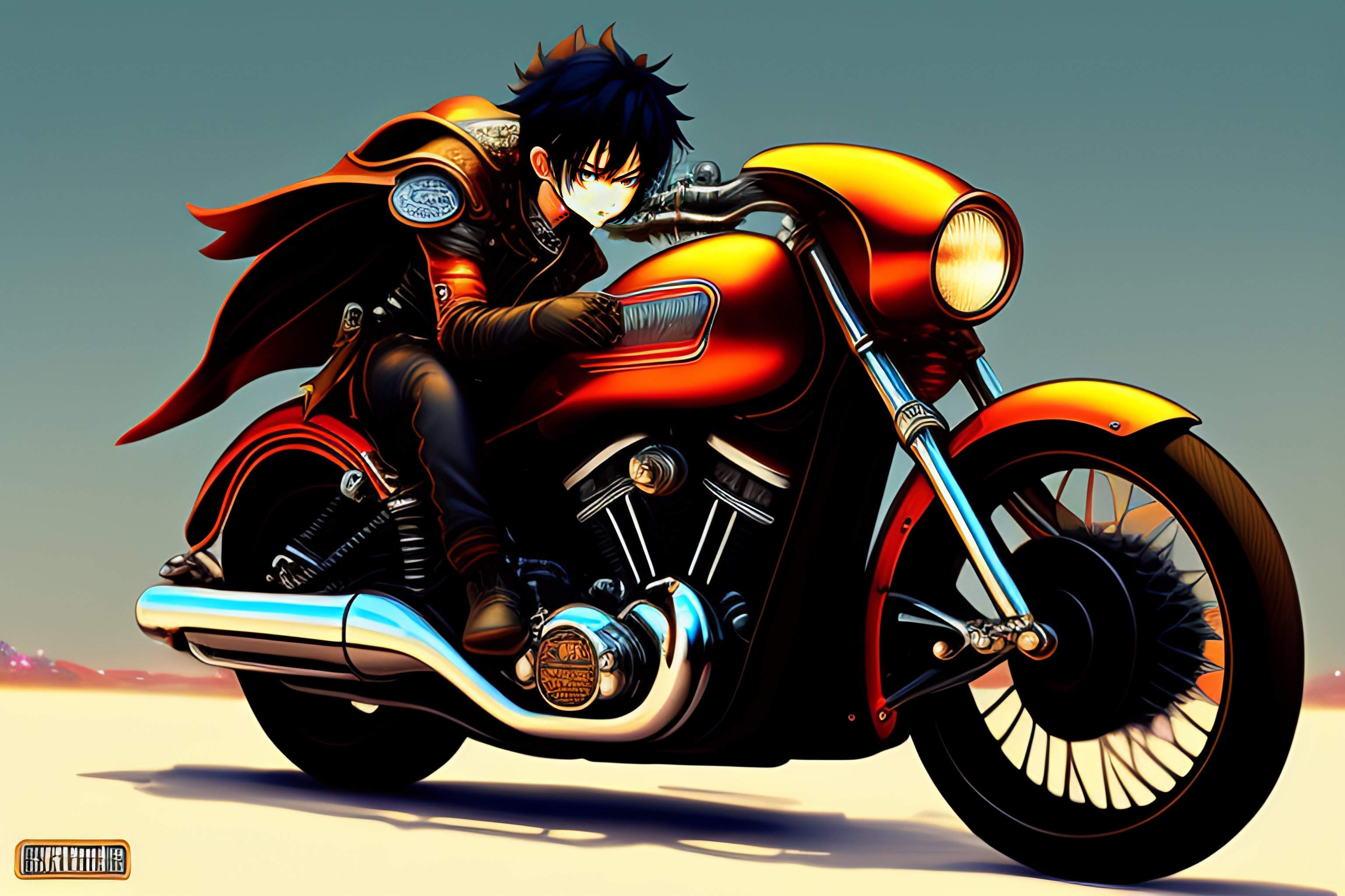 Lexica - Manga akira motorcycle steampunk dark style