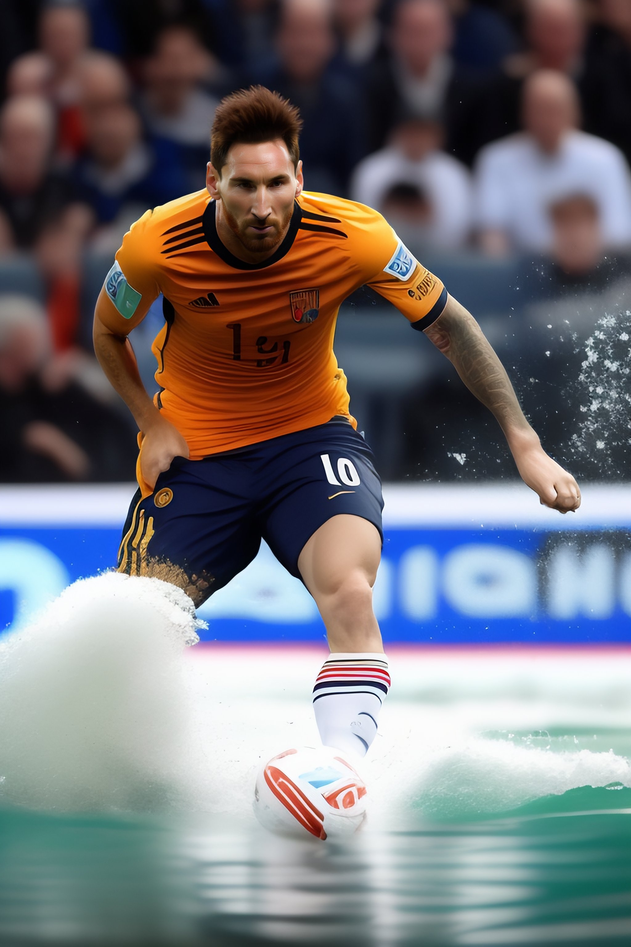 Lexica - Lionel messi playing paddle