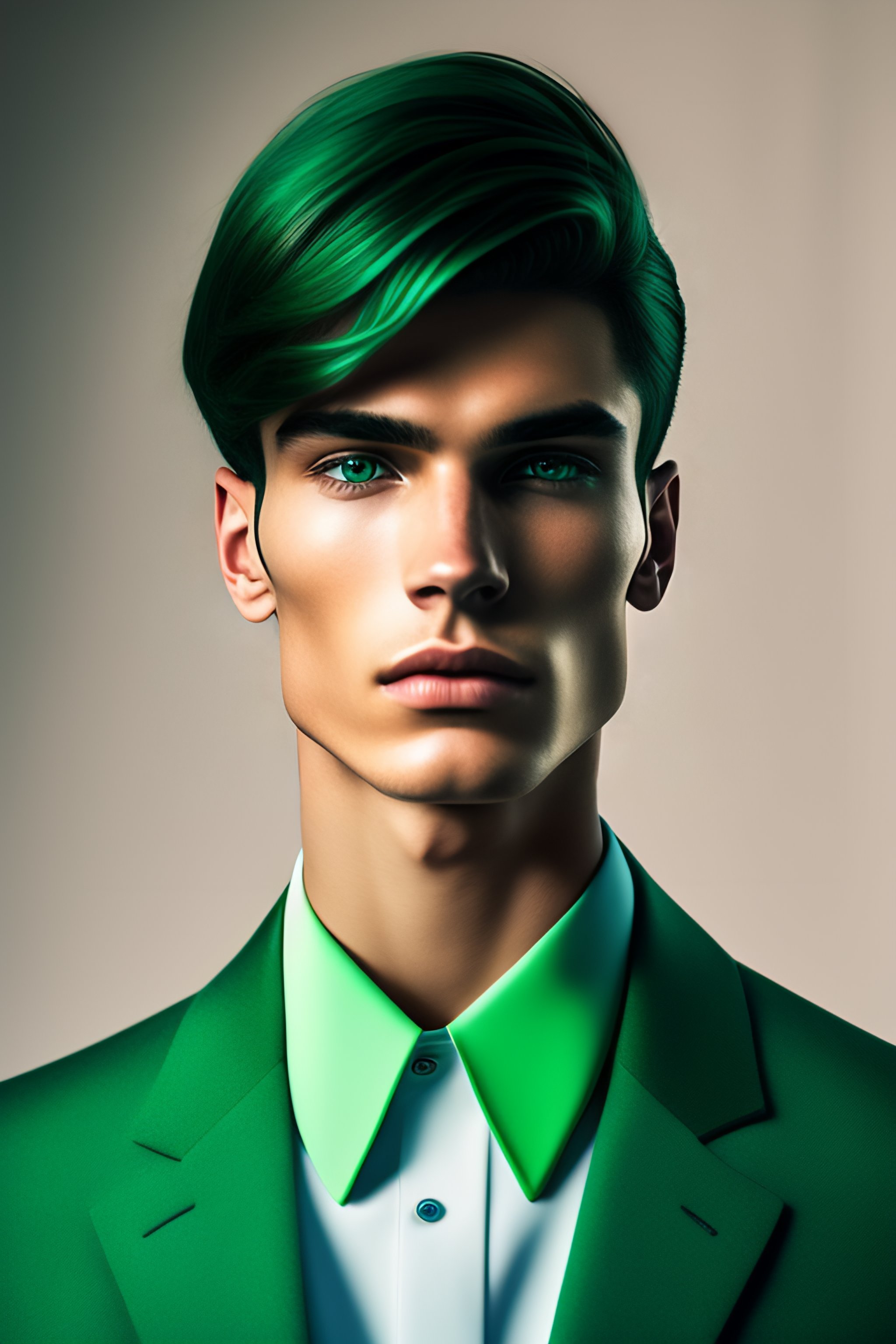 Lexica - Protrait, photograph, androgynous young man, oval jaw ...